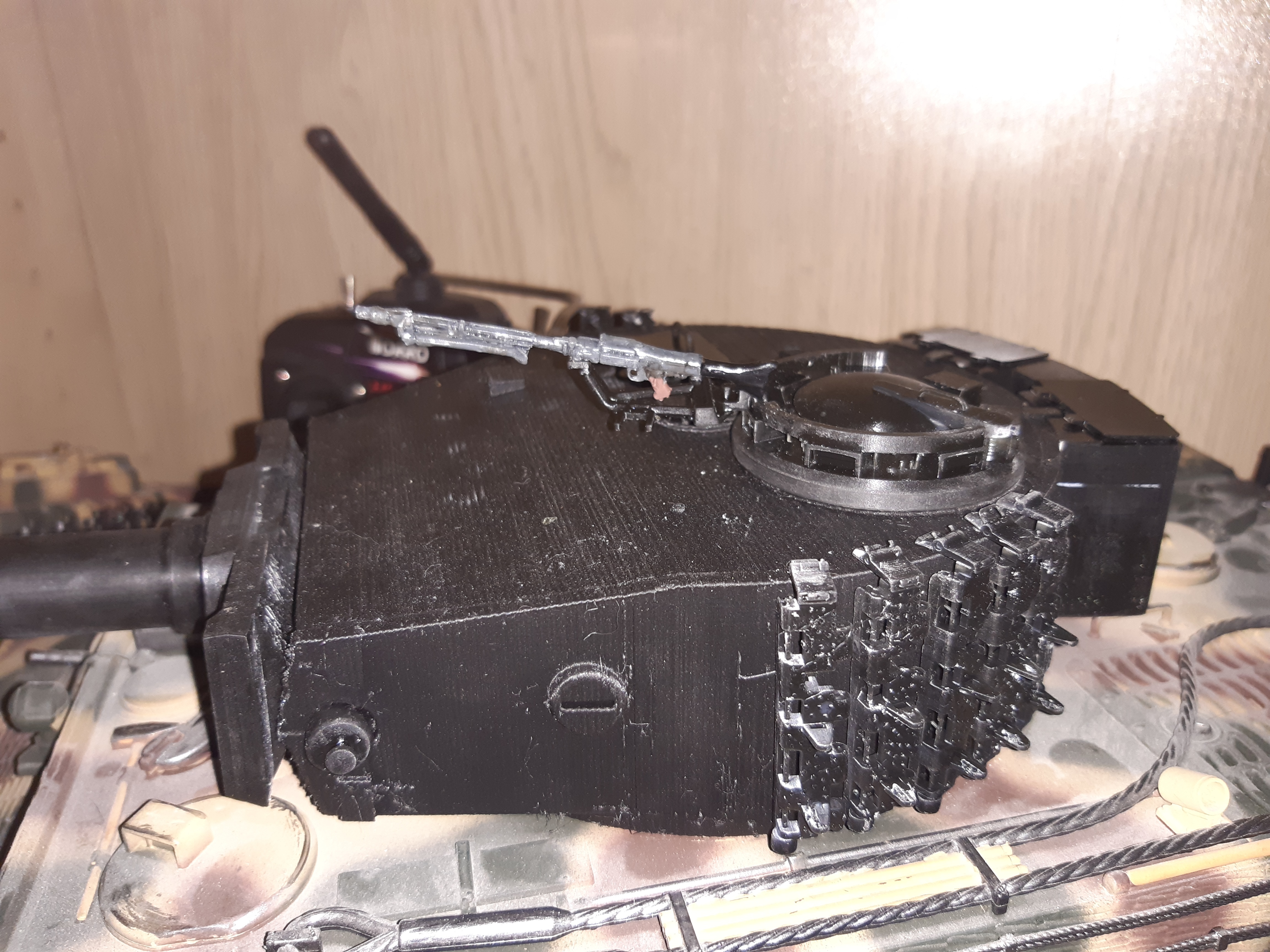 🪖 Support and MG34 turret for TORRO/TAMIYA 1/16・ STL File for ・Cults