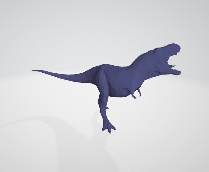 🦖 T-Rex Dinosaur Low Poly Res・ STL File for ・Cults