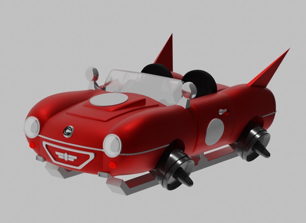 🚗 Flying Car Nimbus Dragon Ball Z・Free STL File for ・Cults