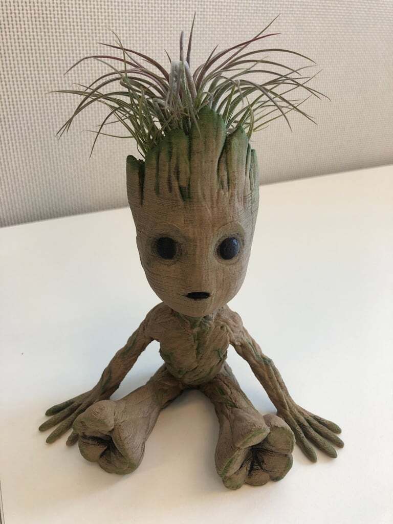3D print Baby Groot Air Plant Planter・Cults