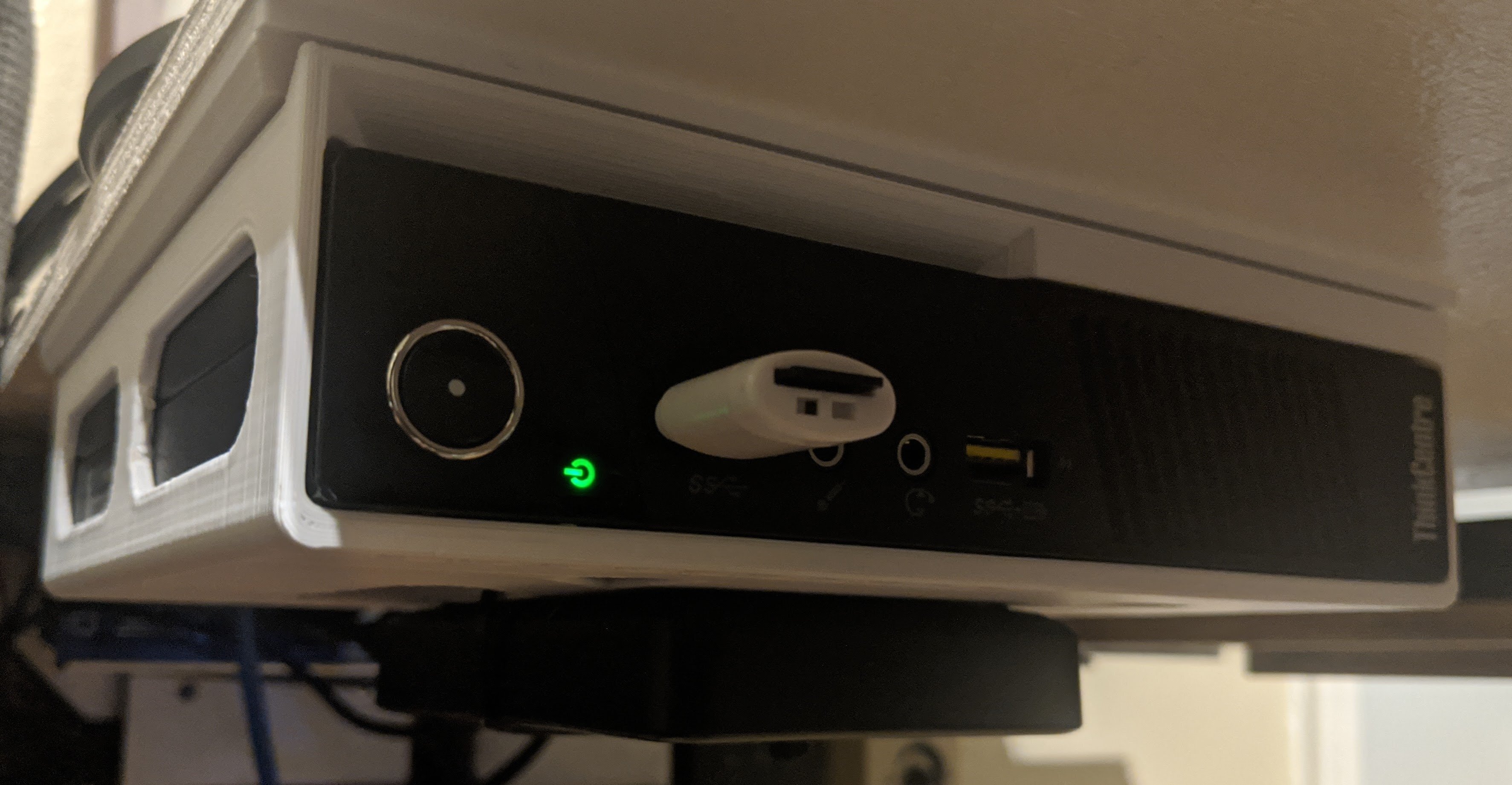 3D printable Under Desk Slide Out Mount For A Lenovo M700 (or M93p ...