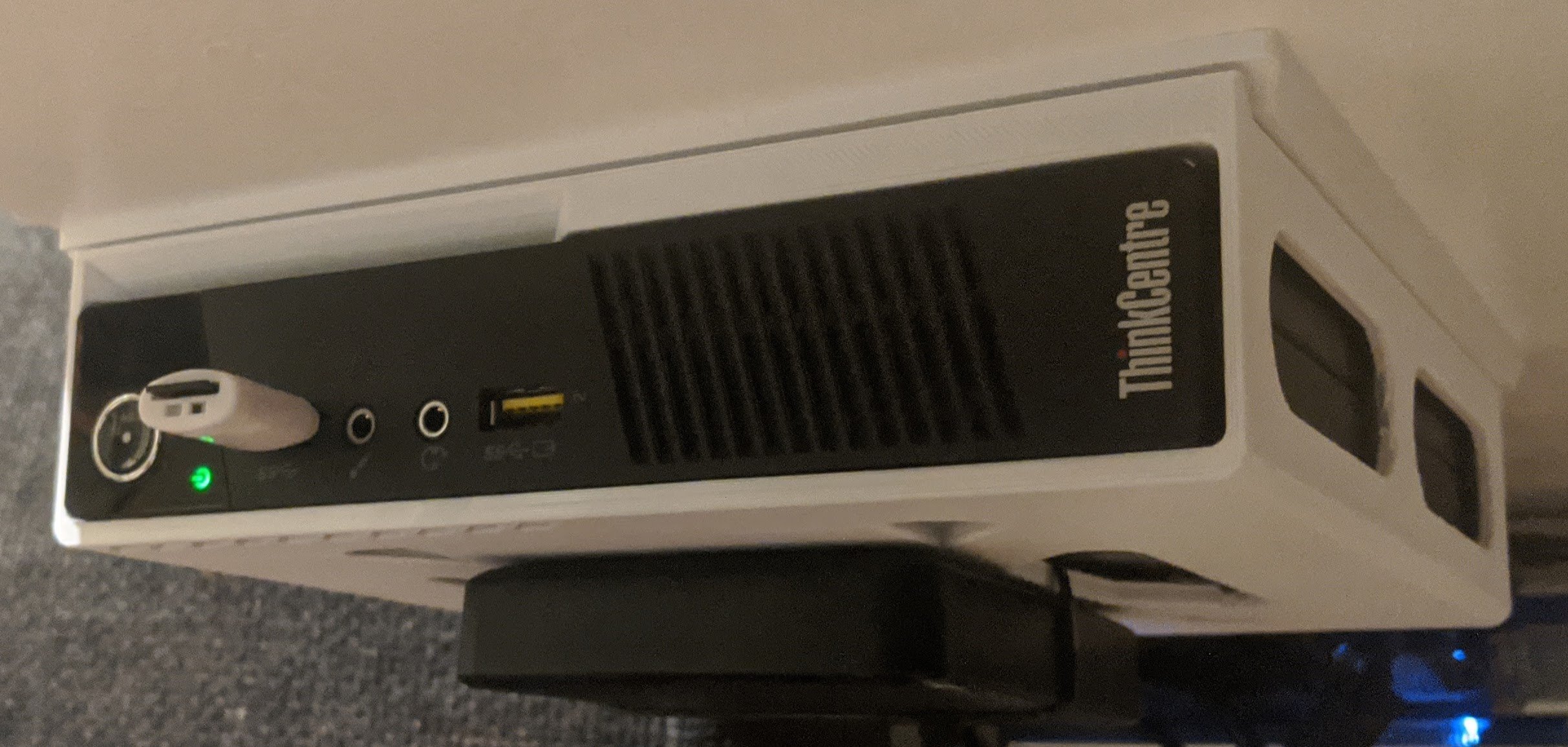 3D printable Under Desk Slide Out Mount For A Lenovo M700 (or M93p ...