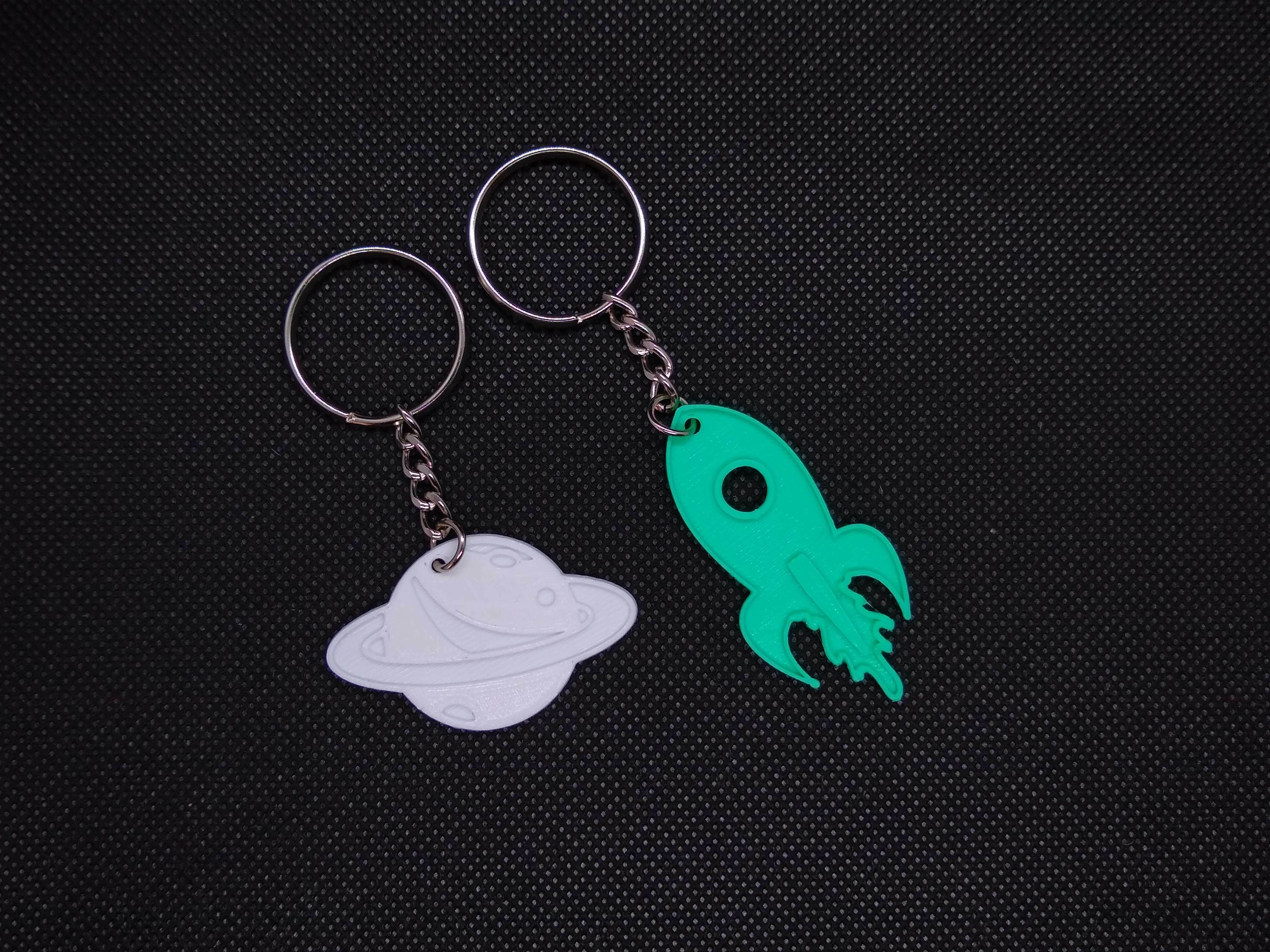 Archivo STL Llaveros espacio 🔑 ・Modelo para descargar e imprimir en 3D ...