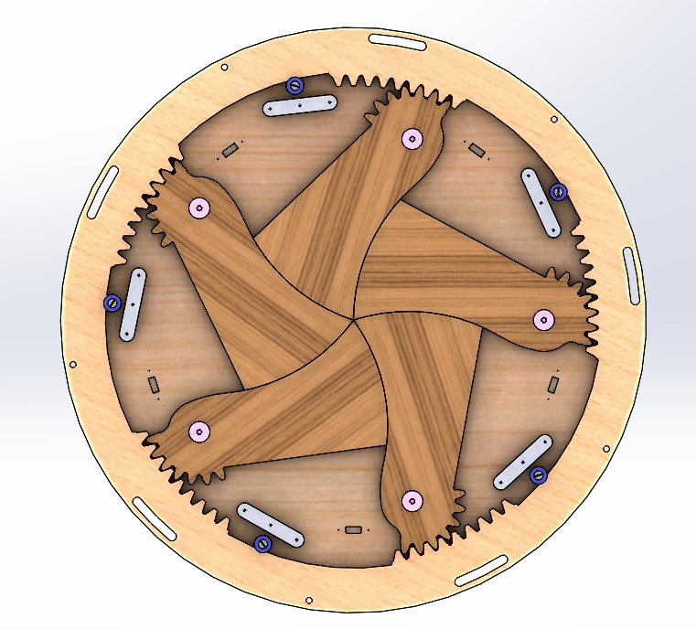 3D file Wood Rotating Dining Table Design -TBRI52000800800V1 🪵 ・3D ...