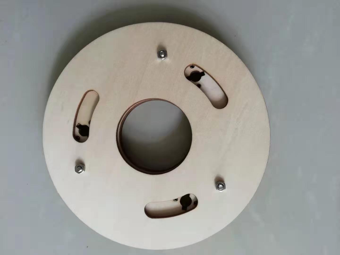 STL file Laser cut planetary gear type mechanical iris-3 leaf-D130d43 ⚙ ...