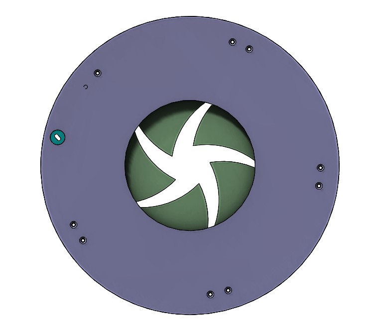 STL file 3DP5BLROD70A Mechanical Iris shutter diaphragm diy hobby ...