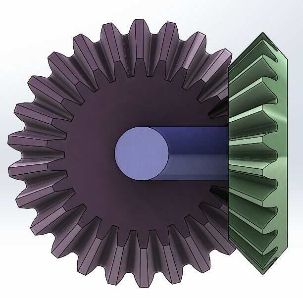Free STL file Simple bevel gear transmission-2 gears ⚙️ ・3D printable ...