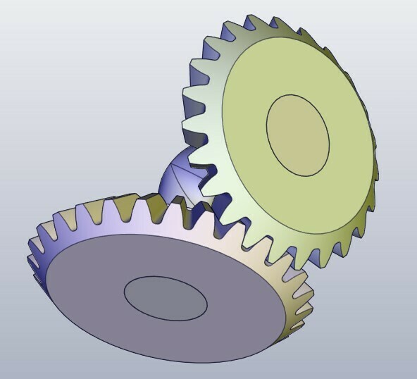 Free STL file Simple bevel gear transmission-2 gears ⚙️ ・3D printable ...