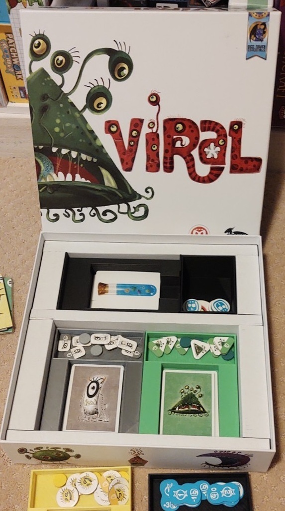 Free STL file Viral board game insert and organizer 🎲 ・3D printable ...
