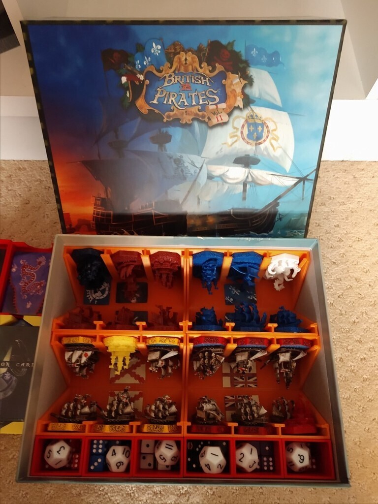 Free STL file British vs Pirates organizer and insert (for all content ...