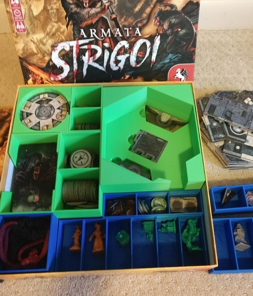 Free STL file Armata Strigoi + Resurrection expansion board game insert & organizer 🎲 ・3D ...