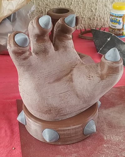 🐢 Bowser Hand Trophy (wearable)・ STL File for ・Cults