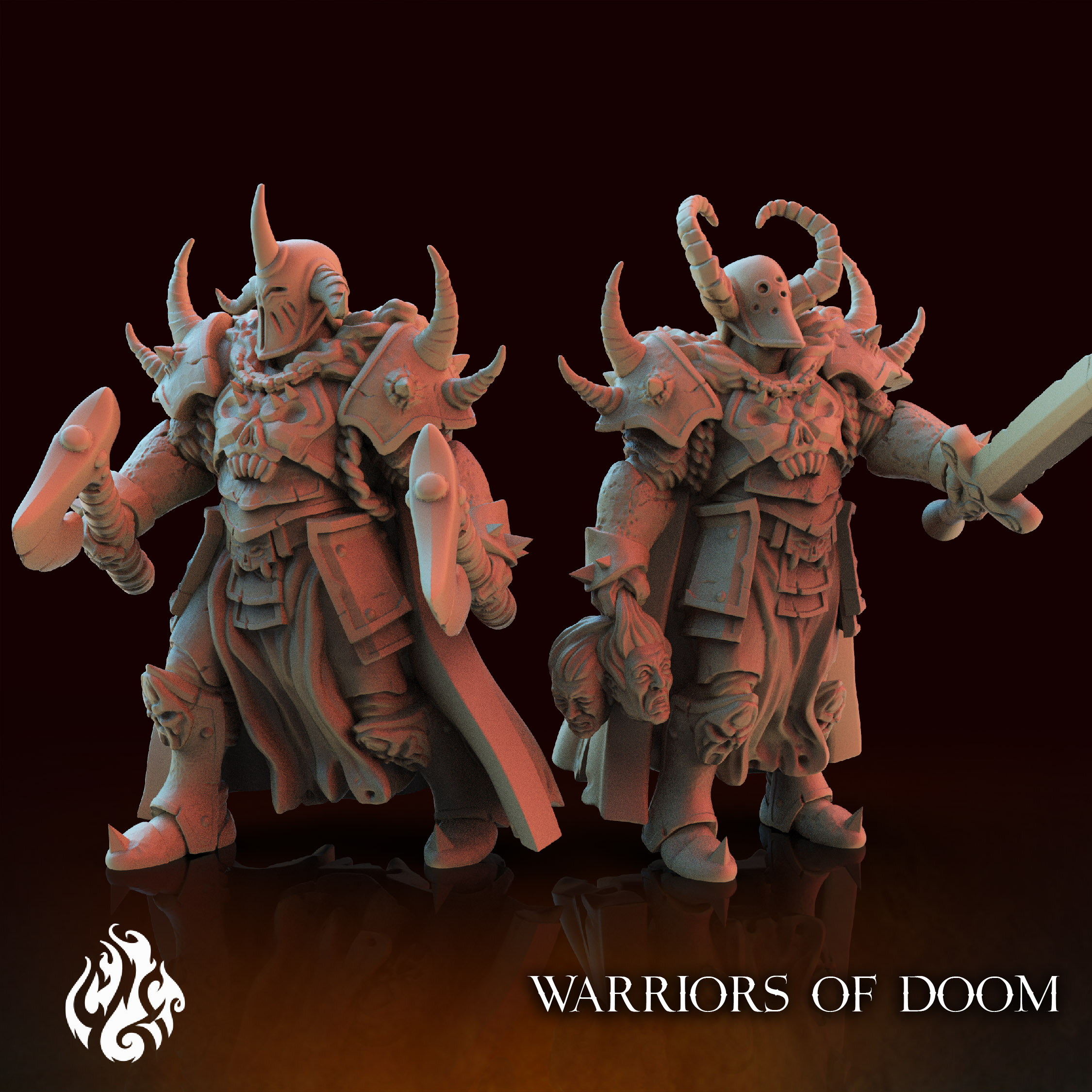 ⚔️ Warriors Of Doom・ 3D File for ・Cults