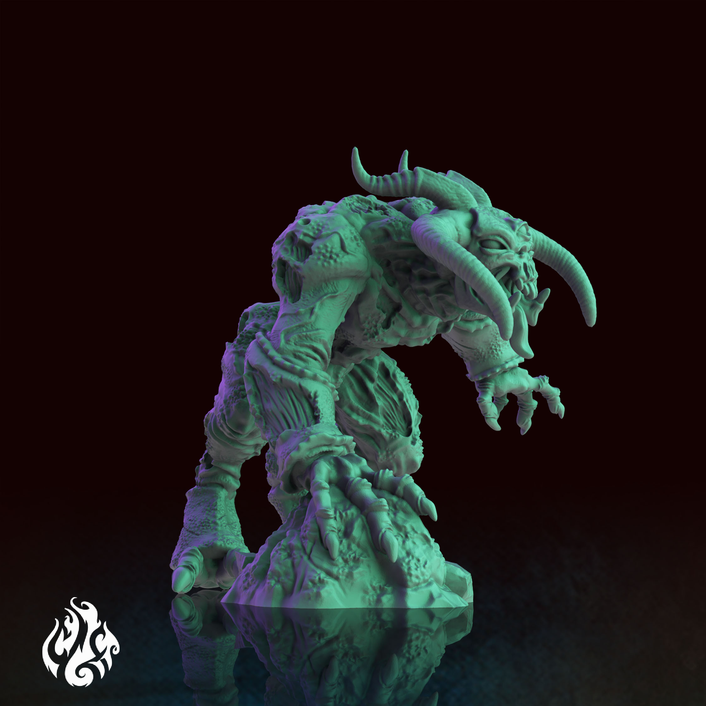 3D file Undead Demon 🎲 ・3D printing template to download・Cults
