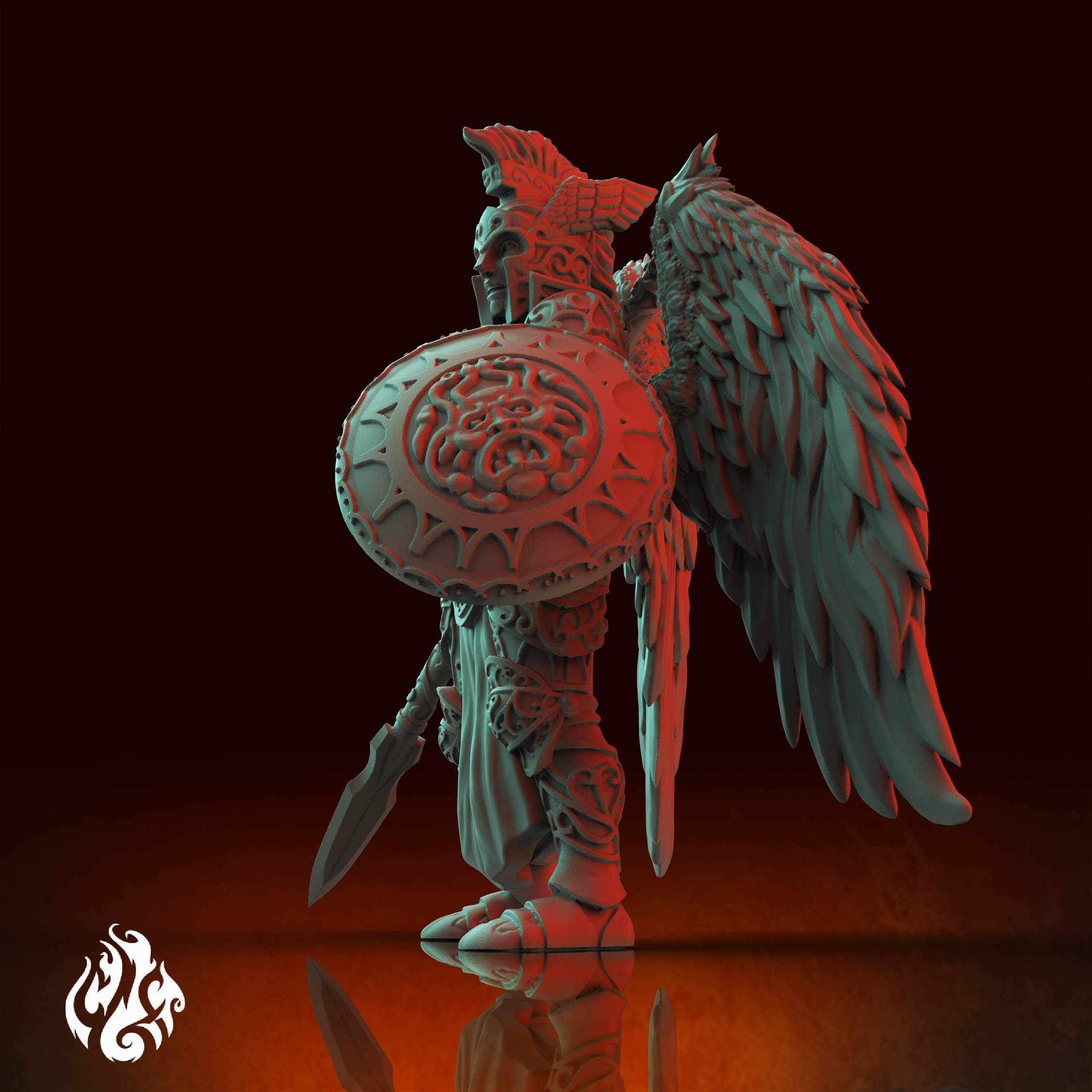 3D file Neith, Aasimar Paladin 😈 ・3D printer model to download・Cults