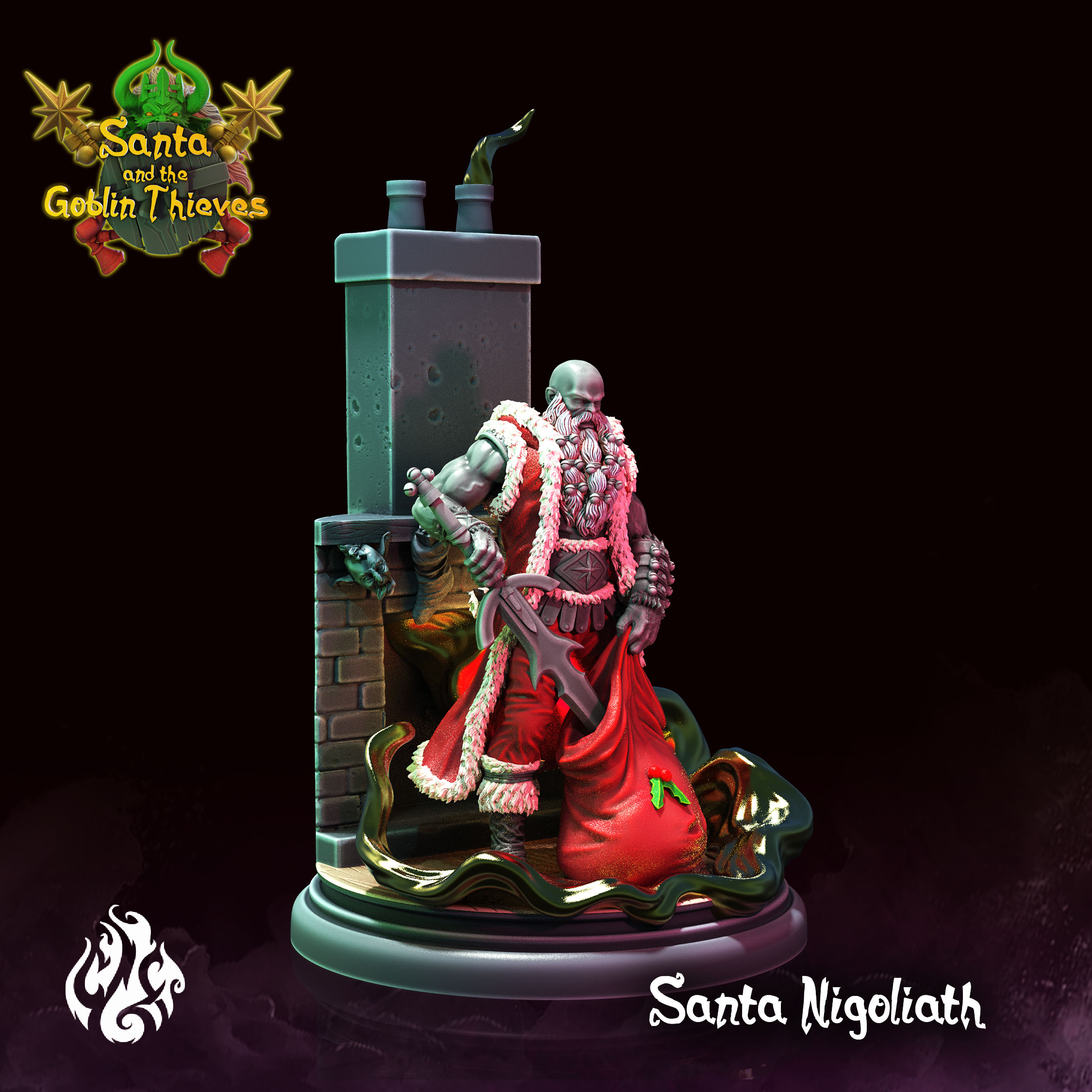 🎅 Santa Nigoliath・ 3D File for ・Cults