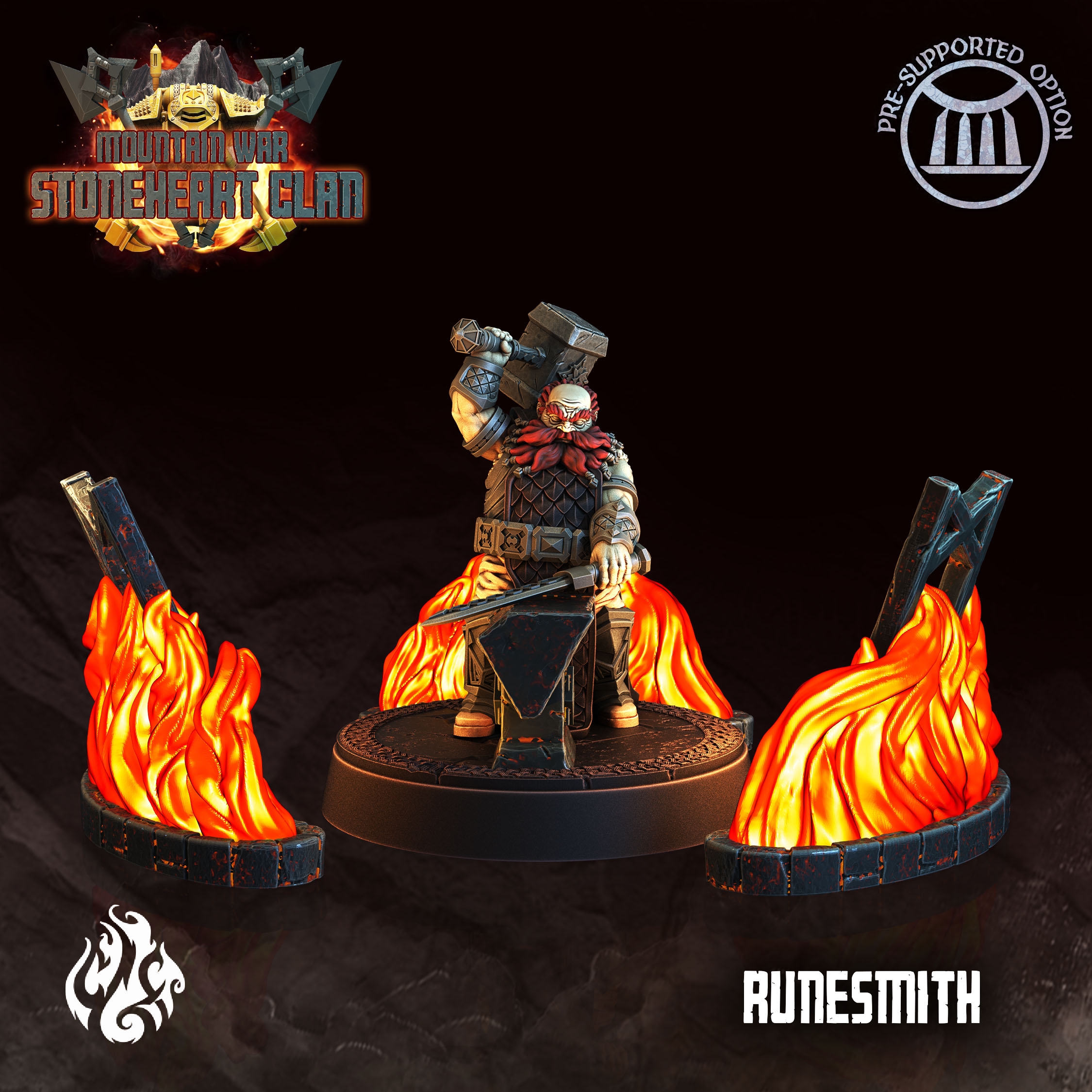 3D file Dwarf Runesmith 🪄 ・3D printer model to download・Cults