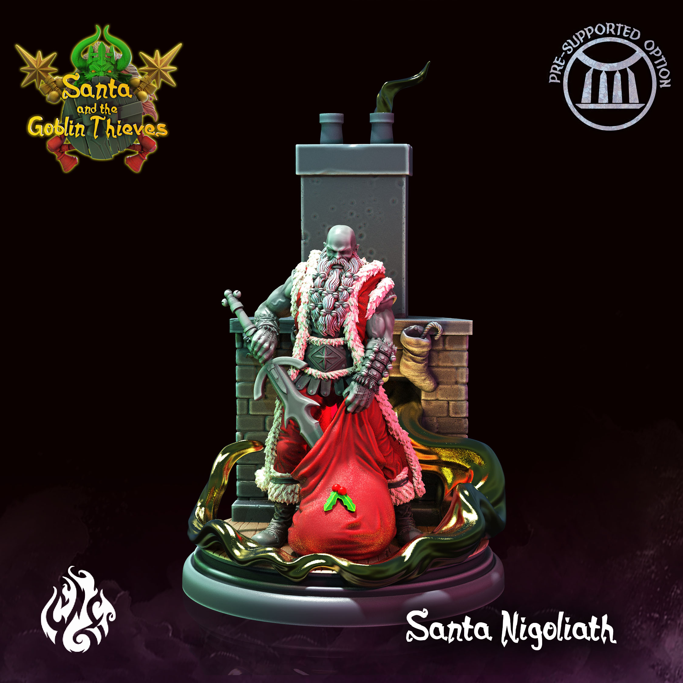 🎅 Santa Nigoliath・ 3D File for ・Cults