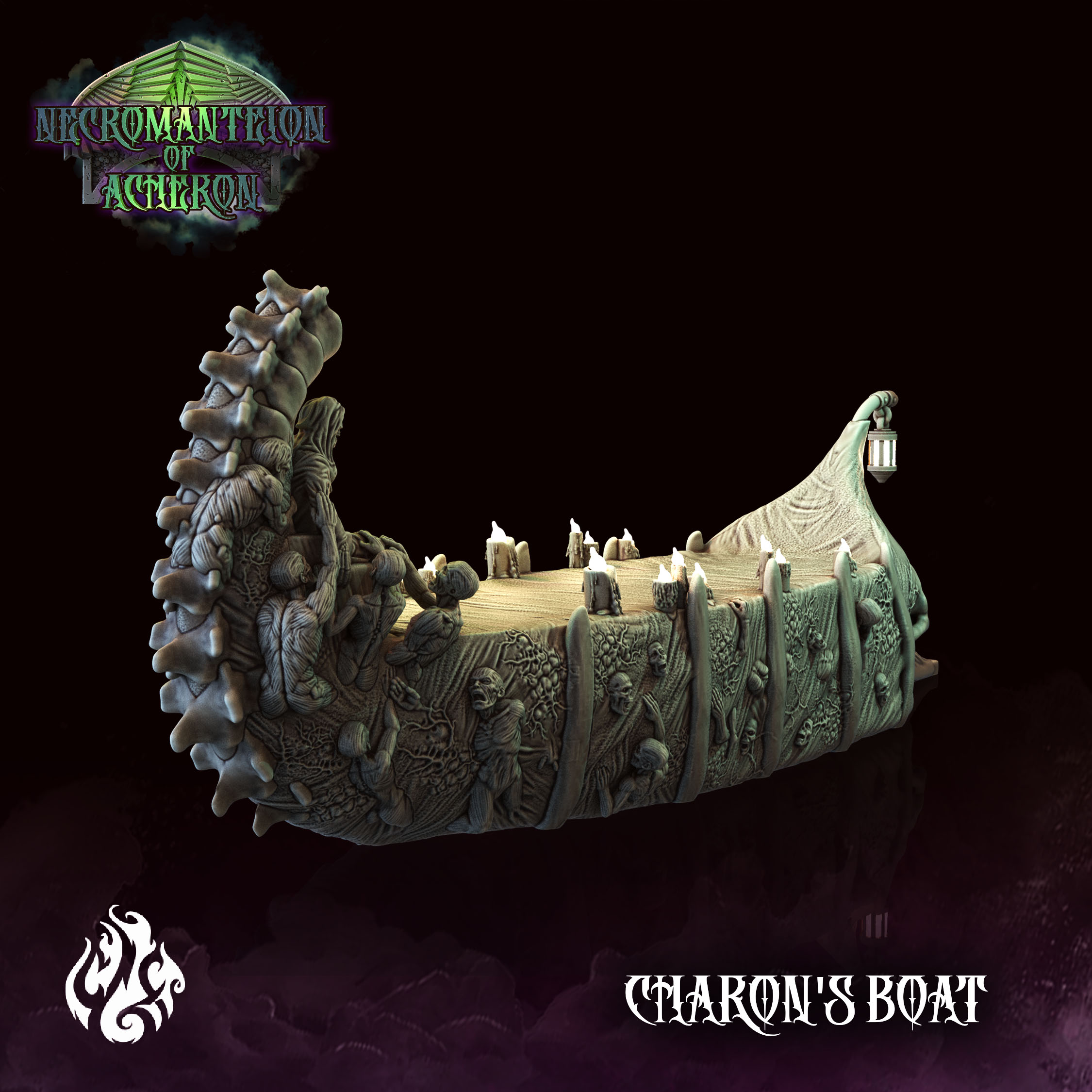 🛥️ Charon's Boat & Docks・ 3D File for ・Cults