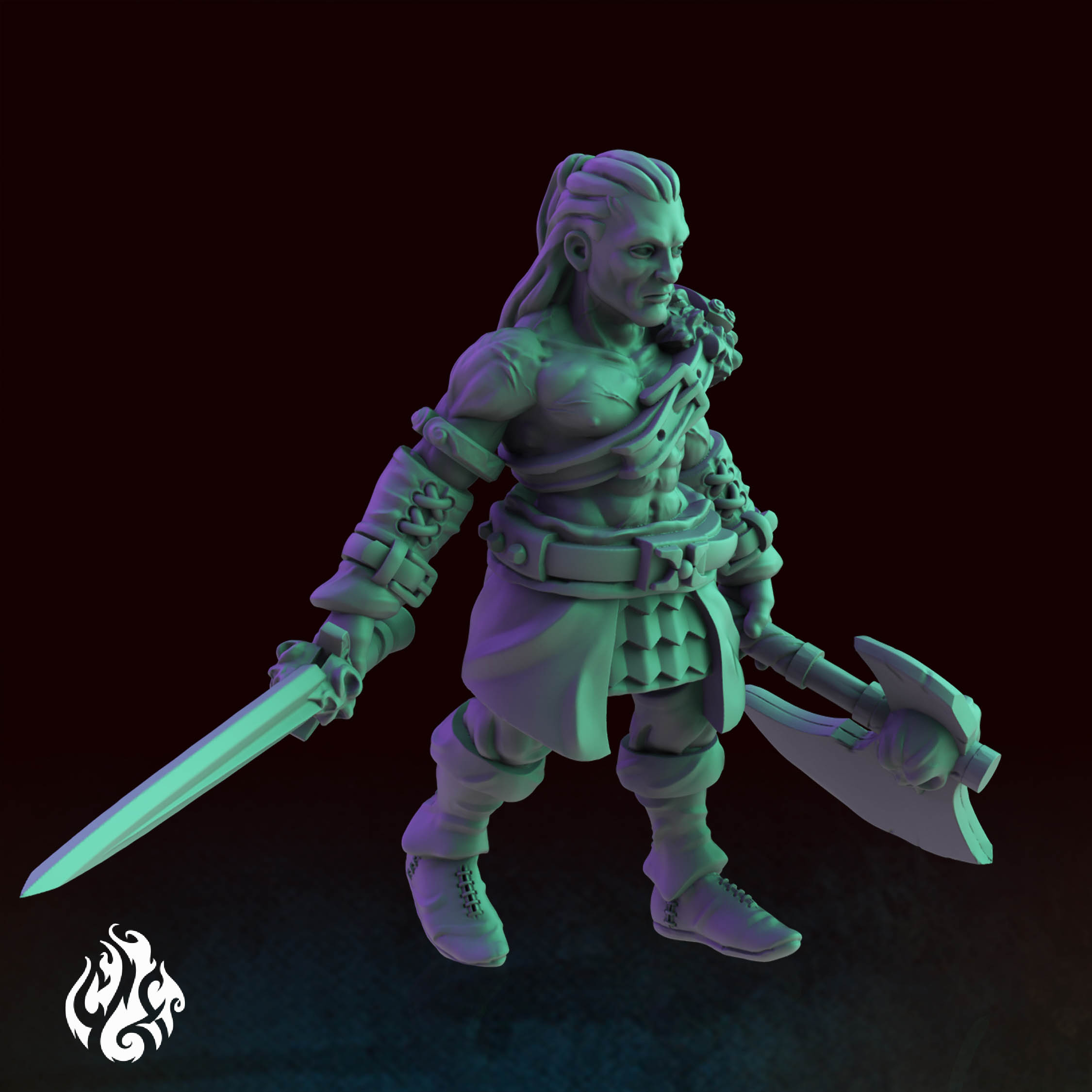 Archivo 3D Ragnar el bárbaro ♟ ・Objeto de impresión 3D para descargar・Cults