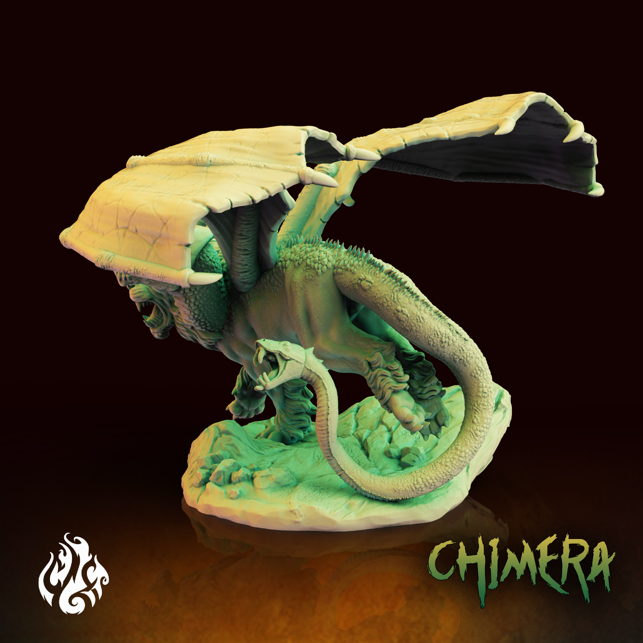3D file Chimera 👹 ・3D printer design to download・Cults