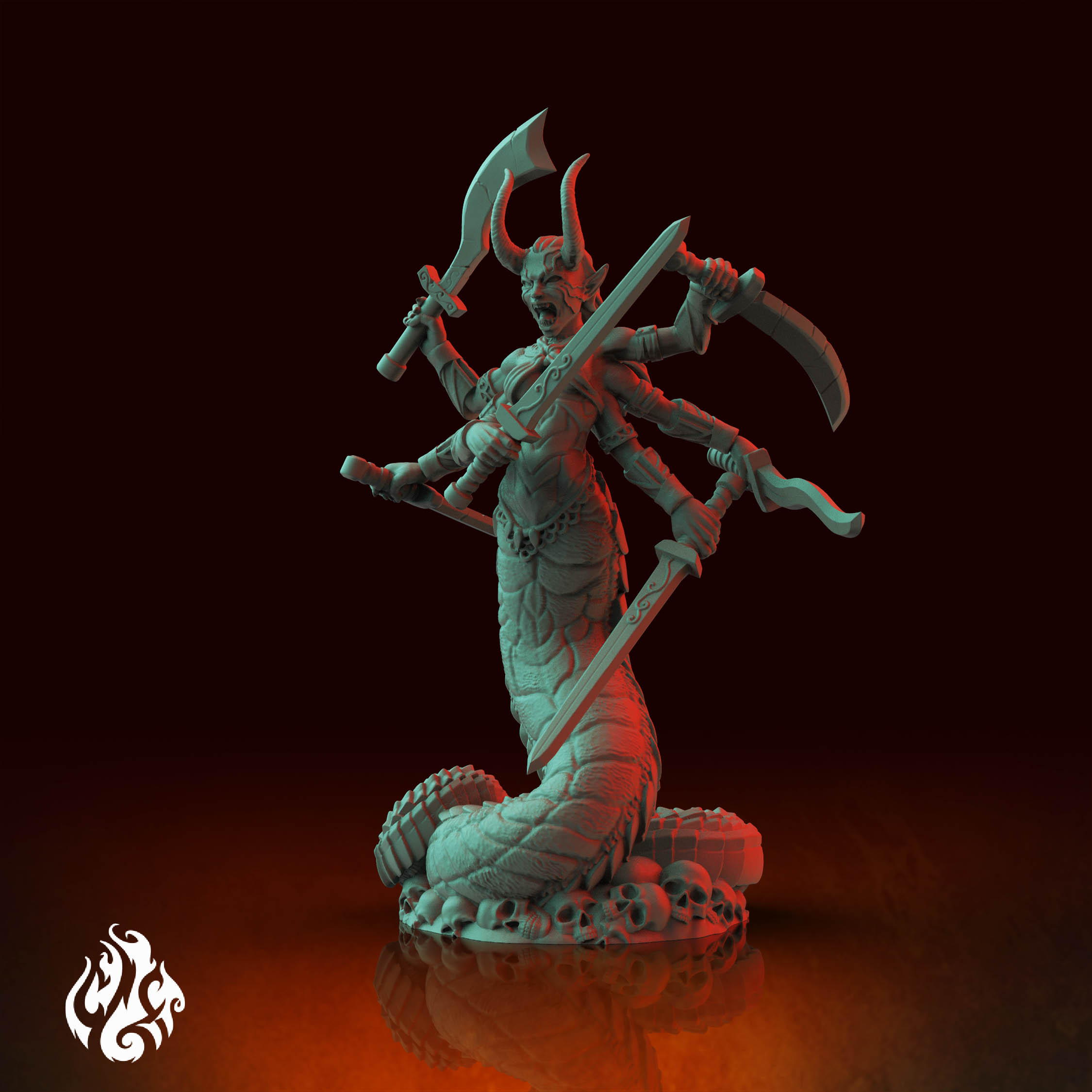 Archivo 3D Crysanthe, la cascabel enrollada 🎲 ・Objeto imprimible en 3D ...