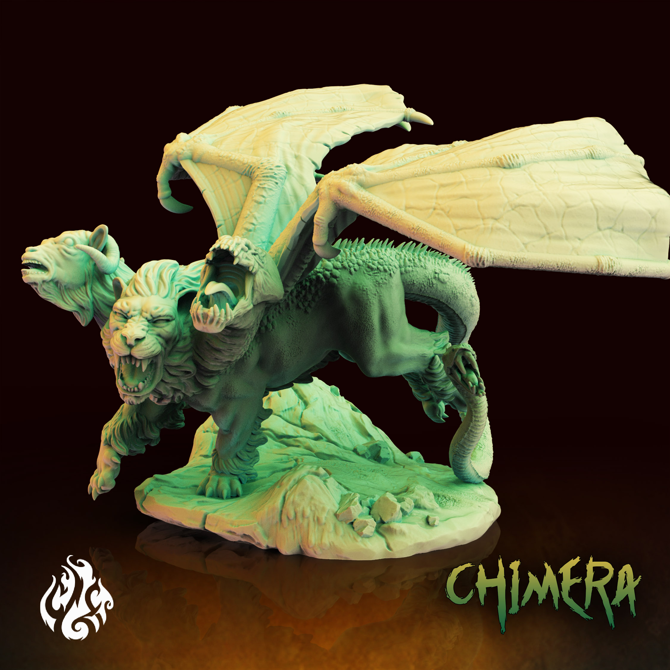 3D file Chimera 👹 ・3D printer design to download・Cults