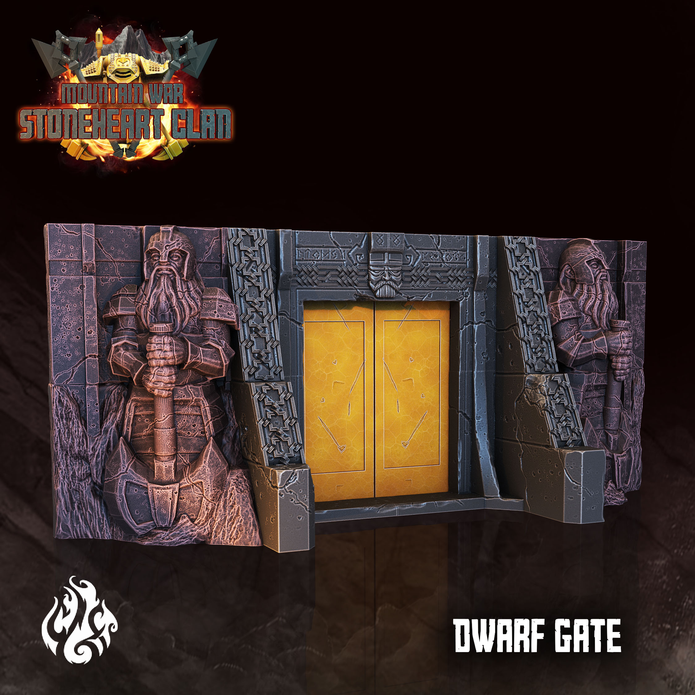 🎲 Dwarf Gate・ 3D File for ・Cults
