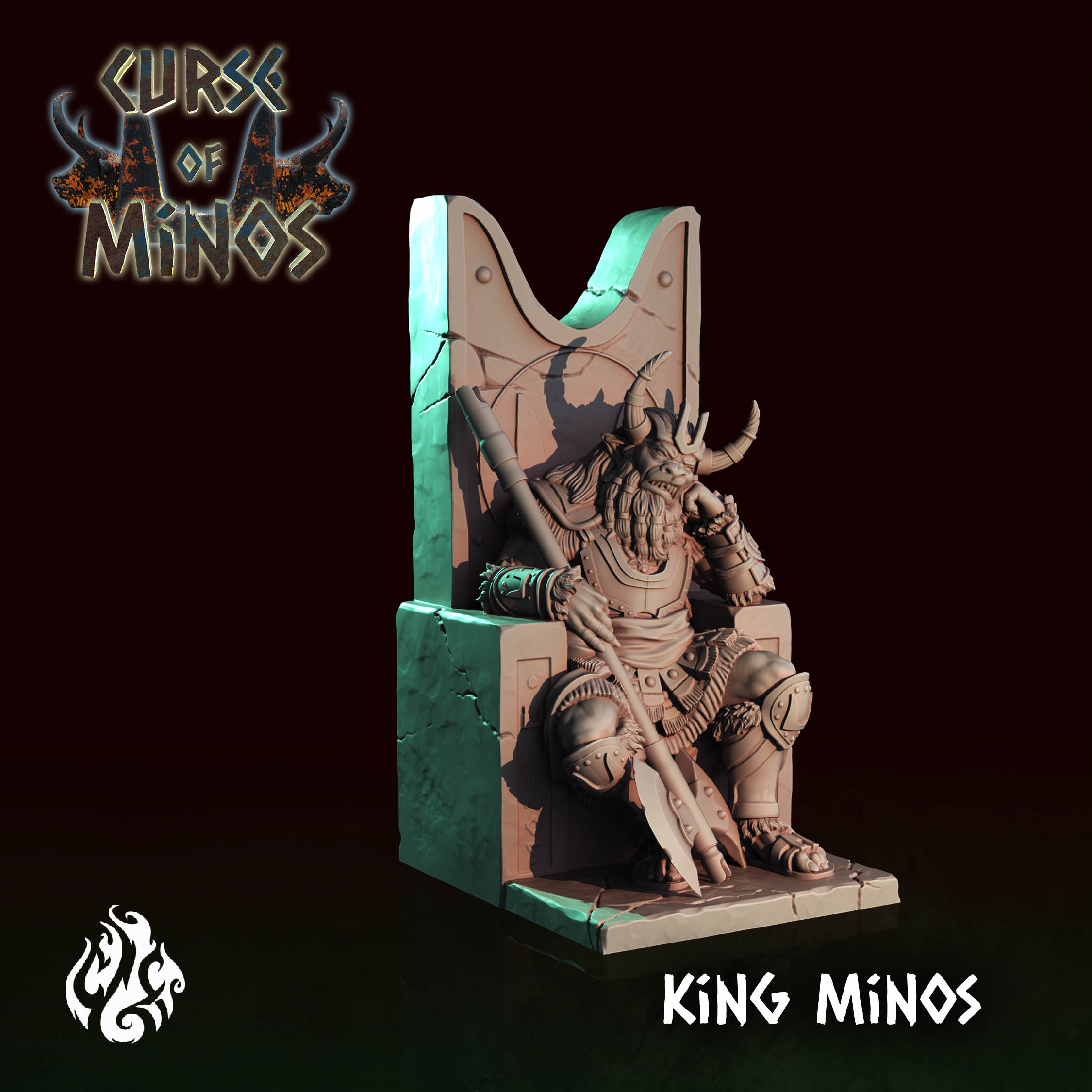🤴 King Minos・ 3D File for ・Cults