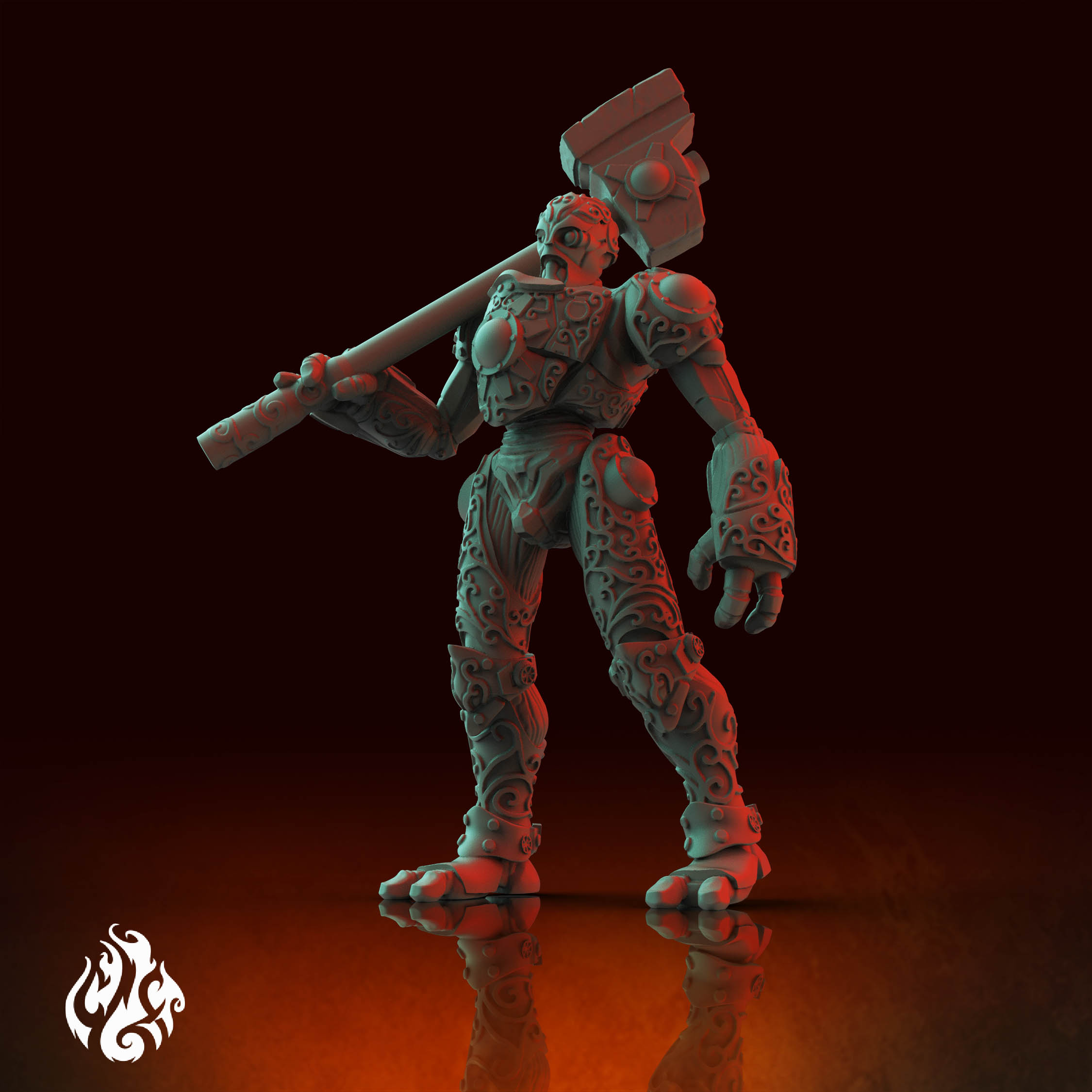 🔨 Talos, Warforged Fighter・ 3D File for ・Cults