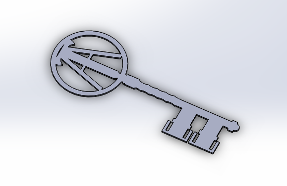 🔑 Copper Key Bookmark・Free STL File for ・Cults