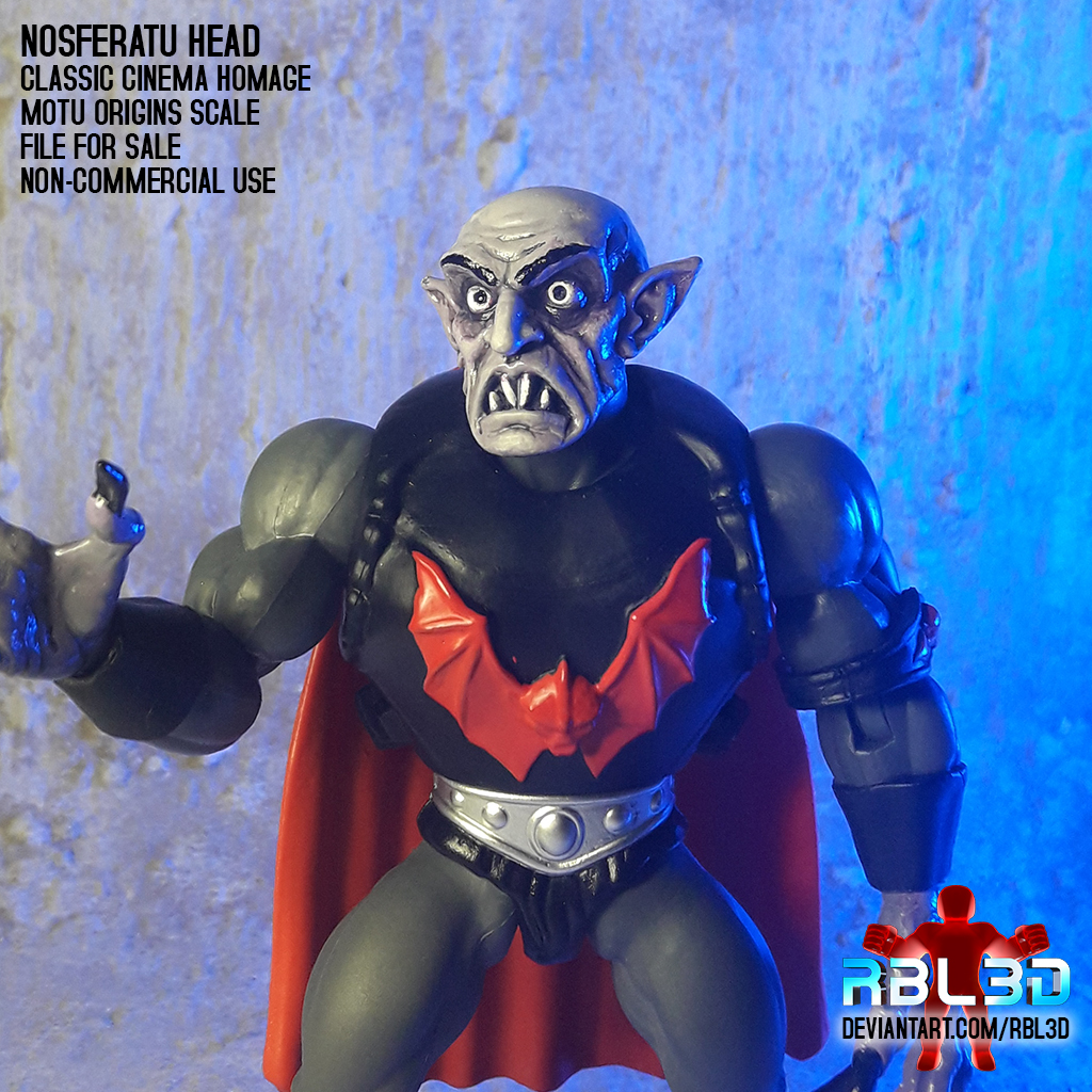 🧛 Nosferatu Head for (Motu Origins/Masterverse compatible)・ OBJ File ...