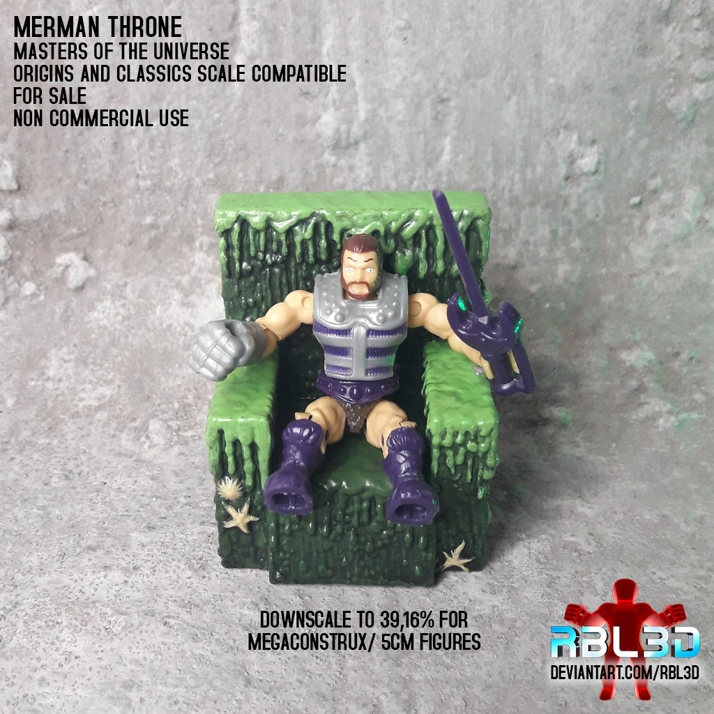 Archivo OBJ Trono de Merman (motu) actualizado 🧜‍♂️ ・Objeto imprimible ...