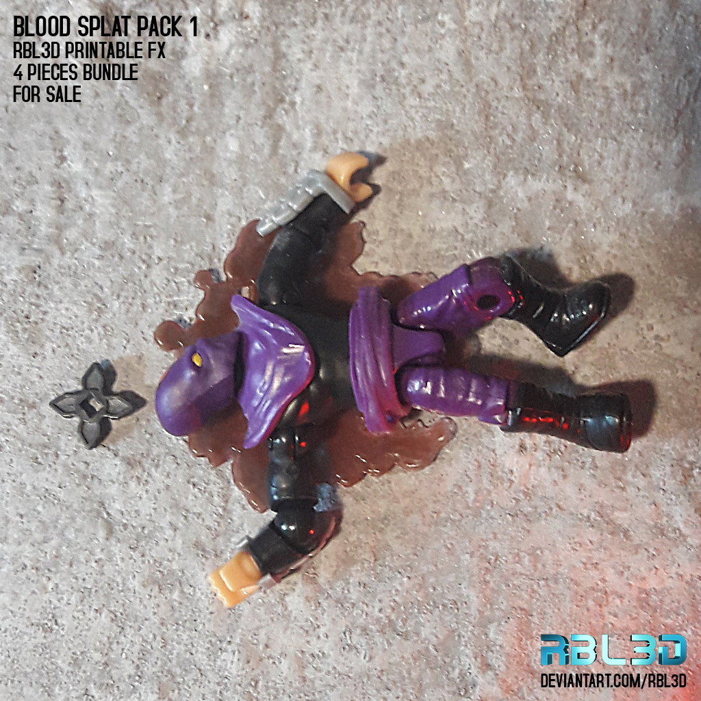 🩸 Blood Effects Splat Pack 1・ OBJ File for ・Cults