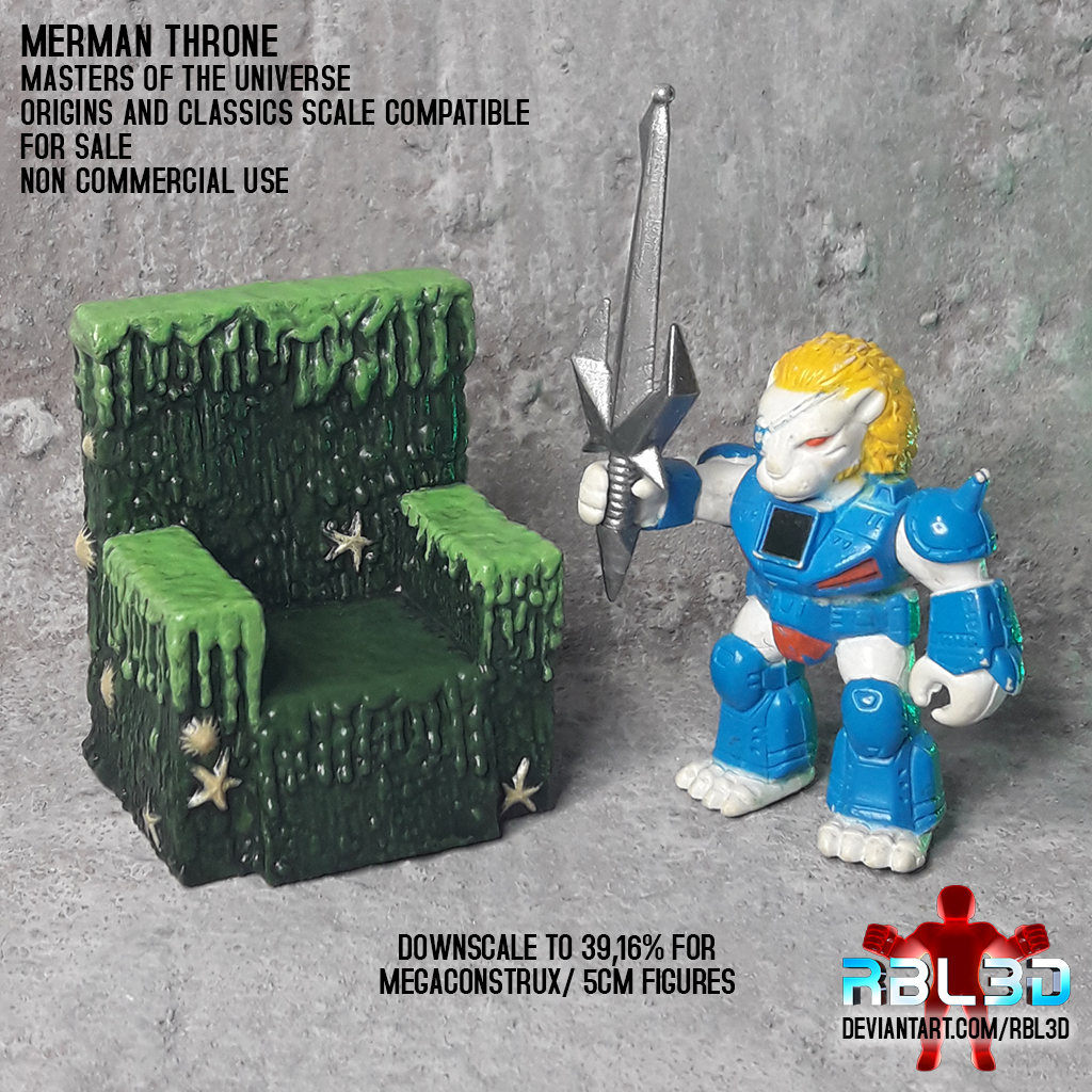 Archivo OBJ Trono de Merman (motu) actualizado 🧜‍♂️ ・Objeto imprimible ...