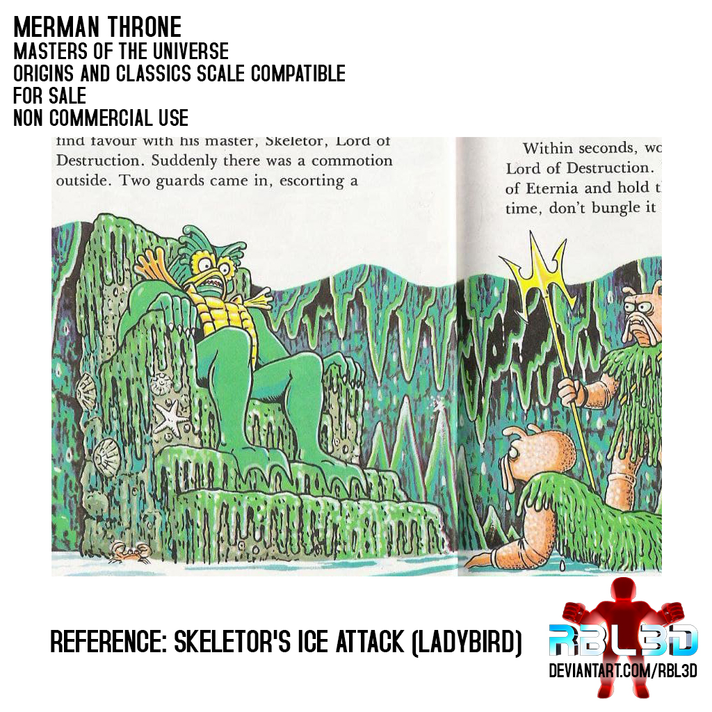 Archivo OBJ Trono de Merman (motu) actualizado 🧜‍♂️ ・Objeto imprimible ...