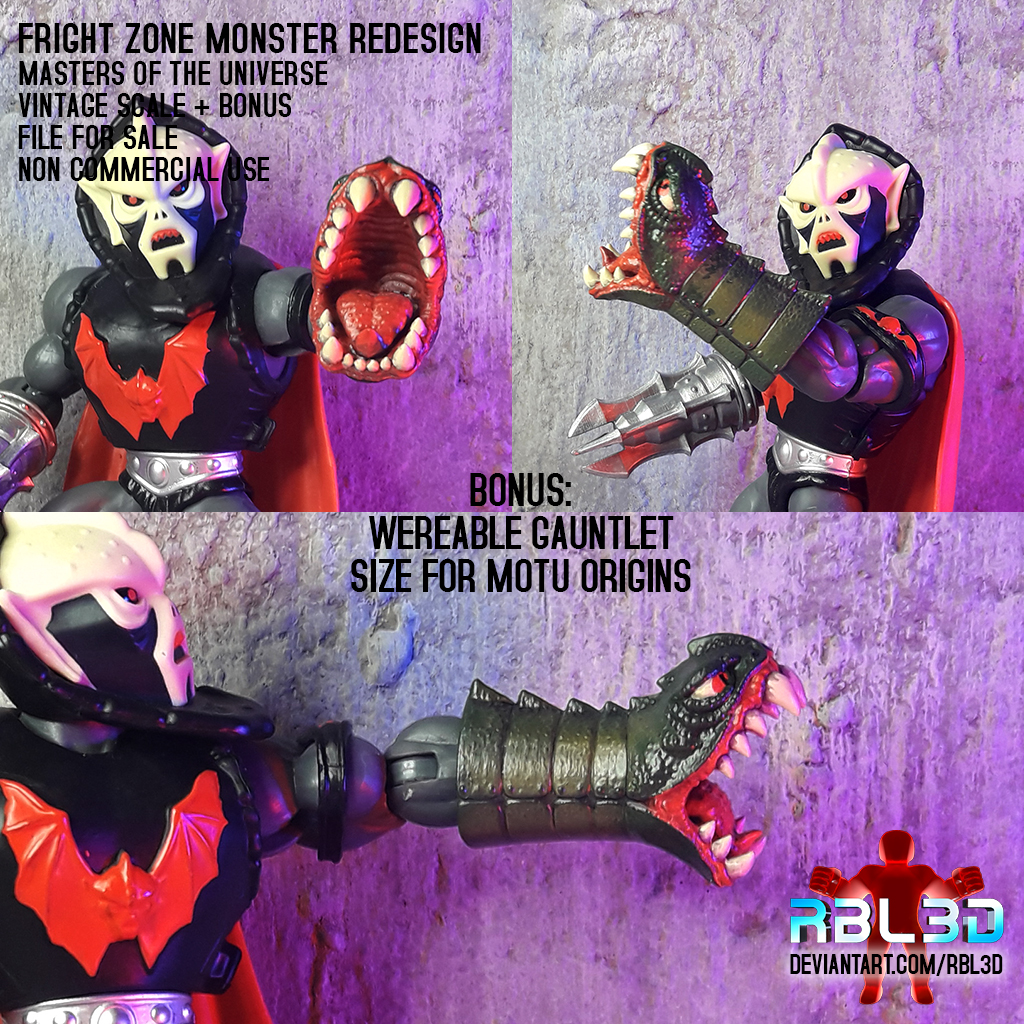 👹 Fright Zone Monster redesign (motu evil horde)・ OBJ File for ・Cults