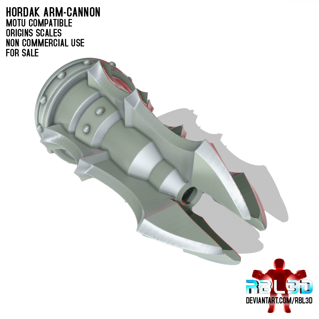 💪 Hordak Arm Cannon (Motu Compatible)・ OBJ File for ・Cults