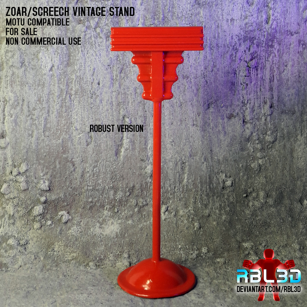 OBJ file Zoar/Screech stand (Motu Vintage) 🦅・3D printable model to ...