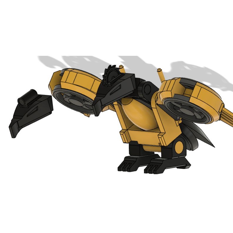 Archivo STL Transformers Laserbeak/Buzzsaw Decepticon Drones 🤖 ・Modelo ...