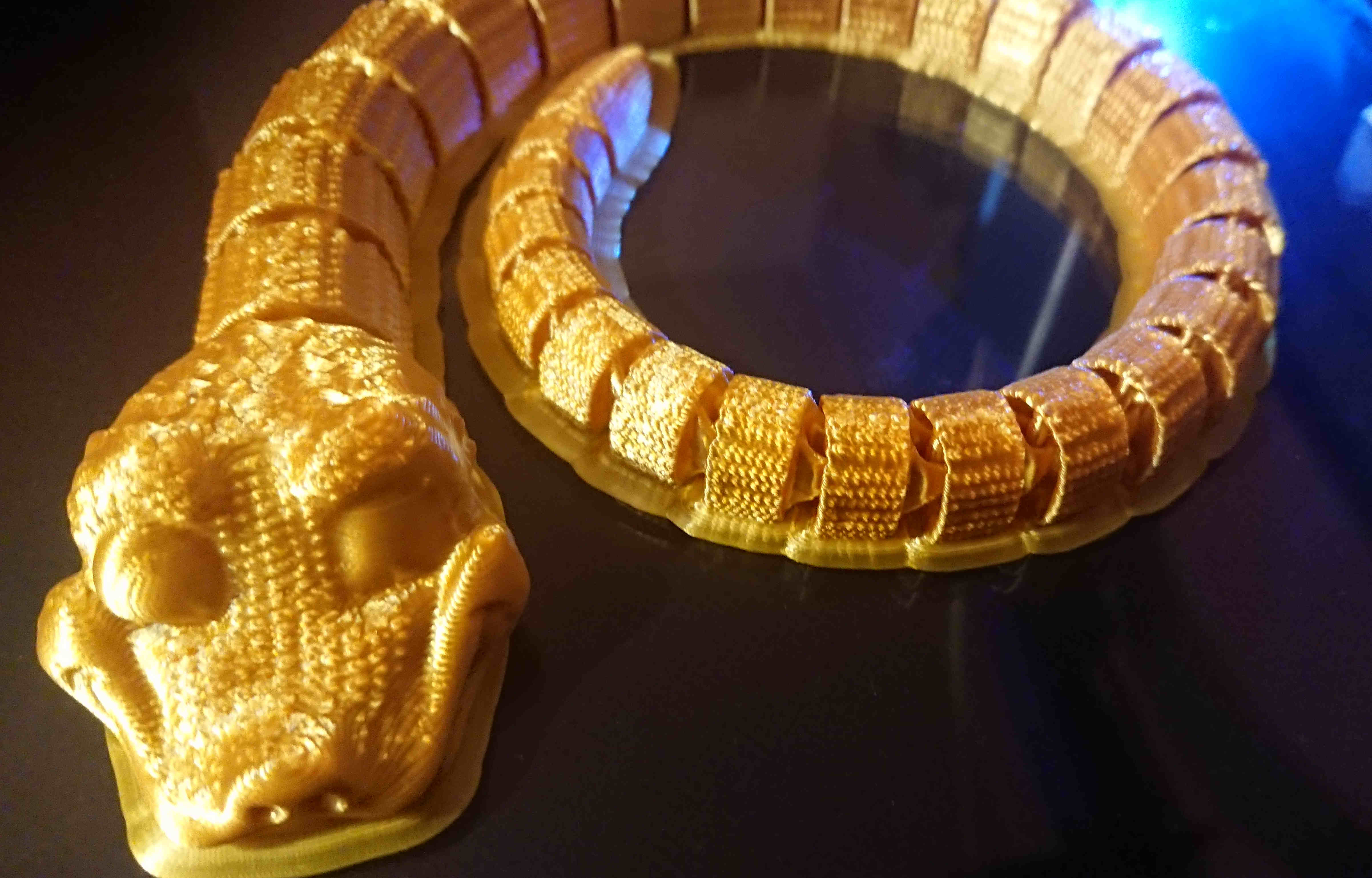 👶 Articulated Baby Snake - FLEXI PRINT-IN-PLACE・ STL File for 3D ...