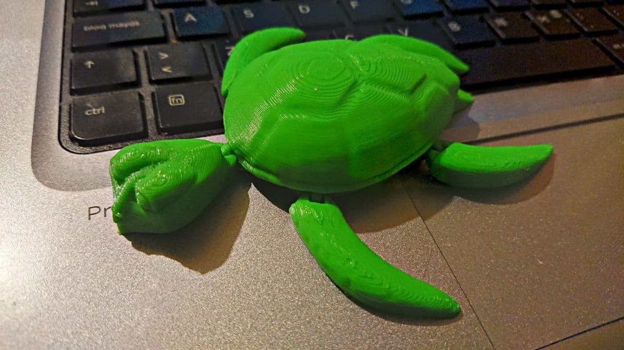 🐢 Articulated Turtle - Articulated Turtle FLEXI PRINT-IN-PLACE・Free STL ...