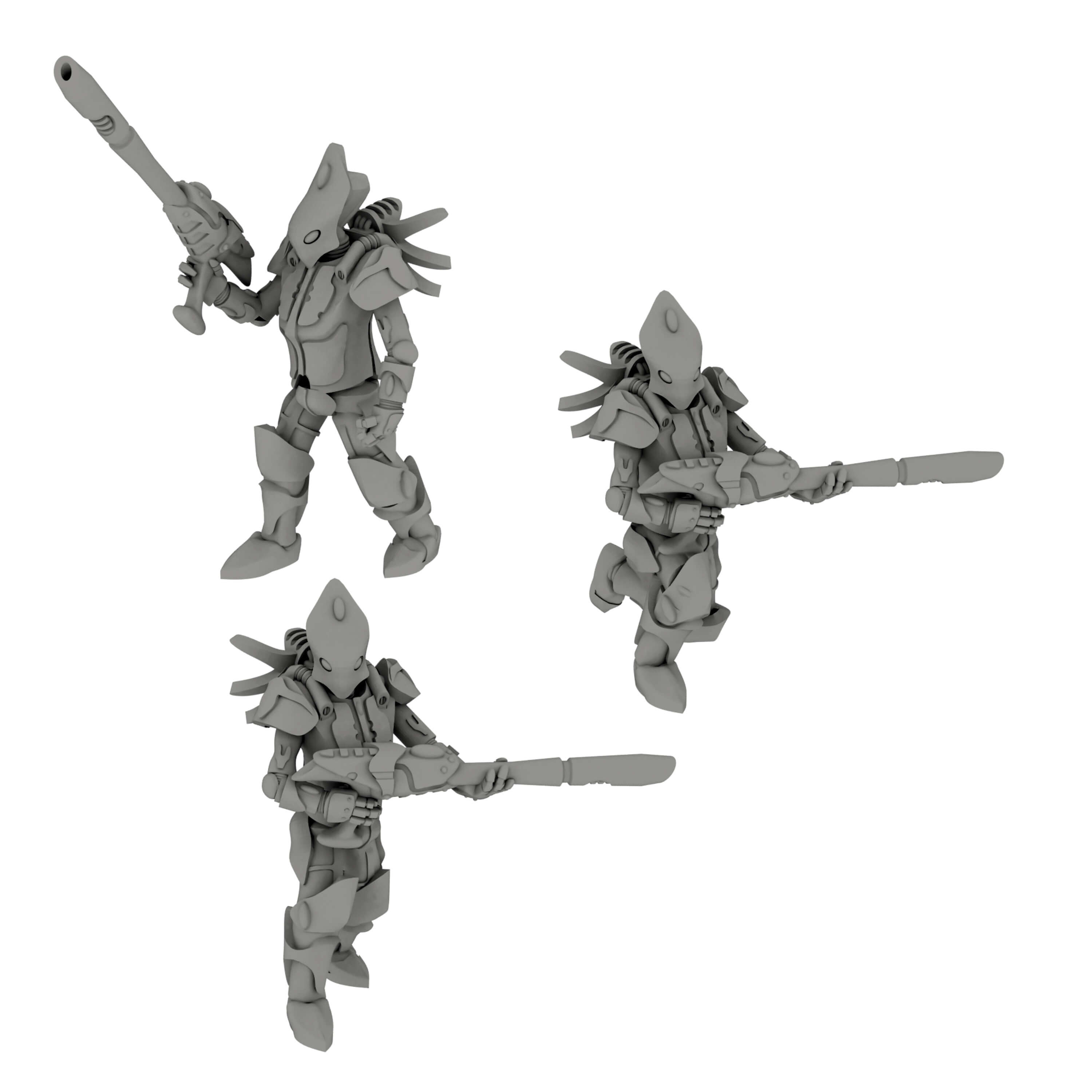 Archivo 3D Spirit Guardian Warriors y plataforma de apoyo (ttrpg ...