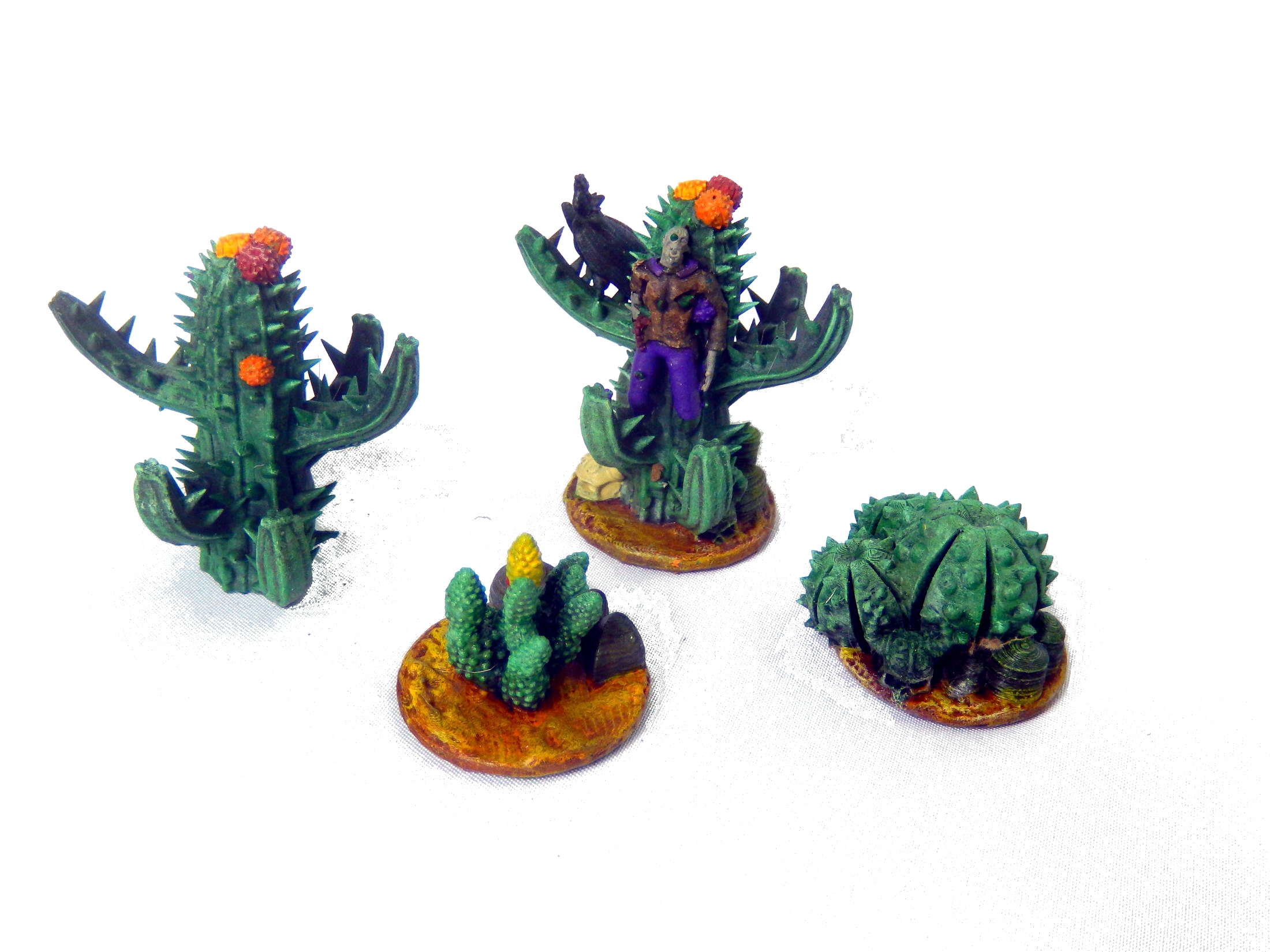 🌵 Cactus plant set fantasy scatter terrain (desert plants and scatter ...