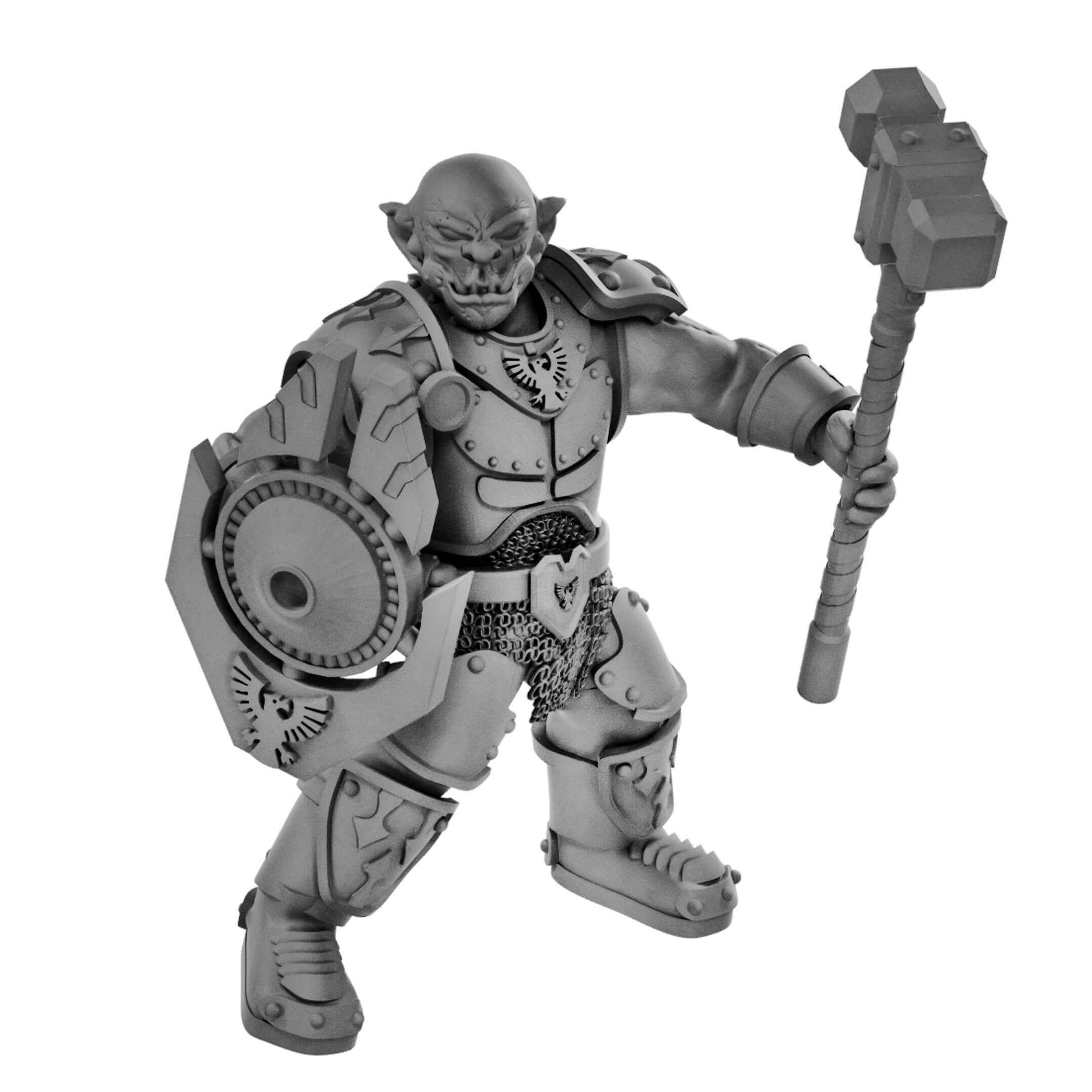 🎲 dnd Orc knights miniatures・ STL File for 3D printing・Cults