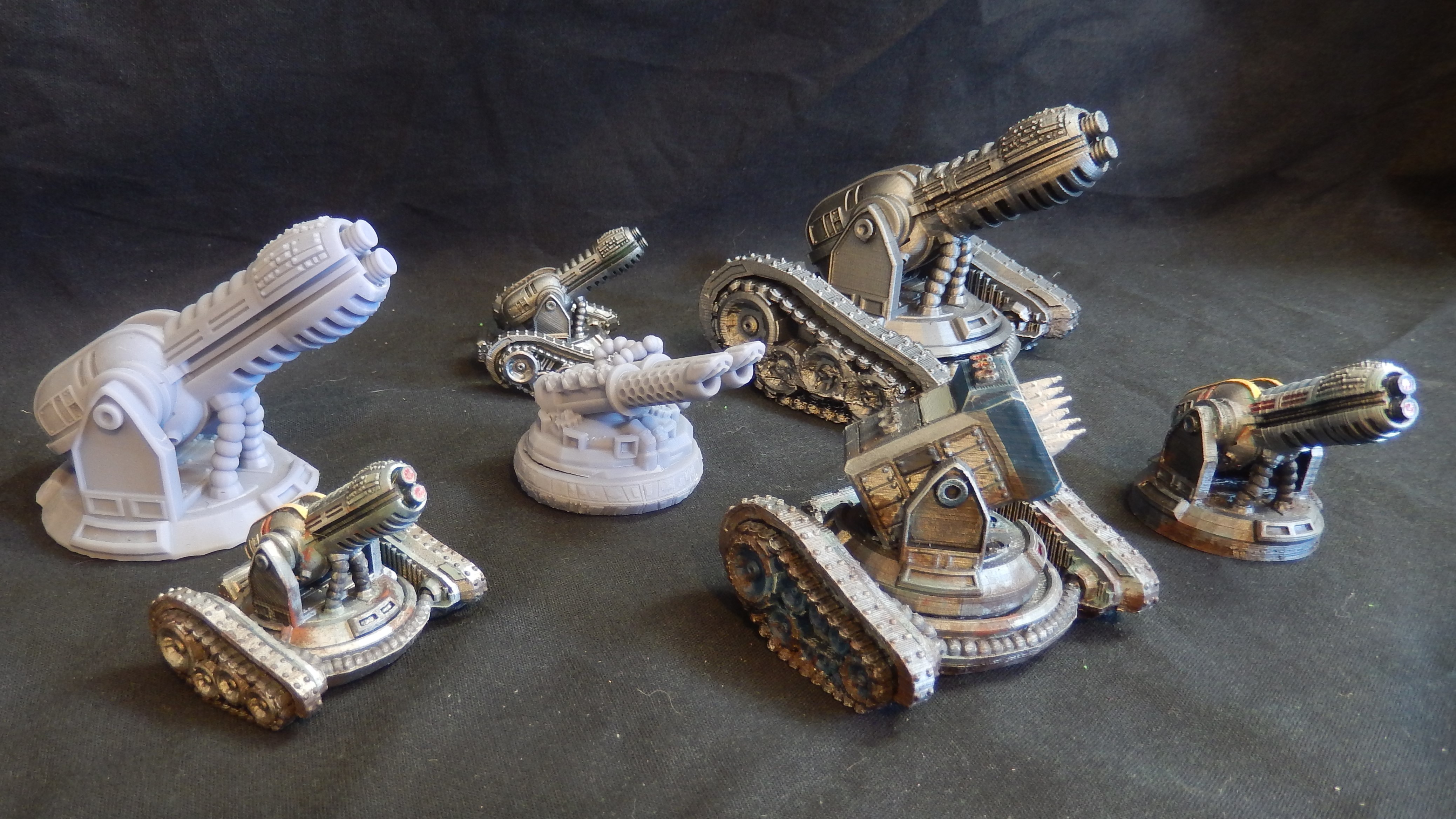 🪖 Automated mobile defence turrets (Sci Fi Miniatures)・Free STL File ...