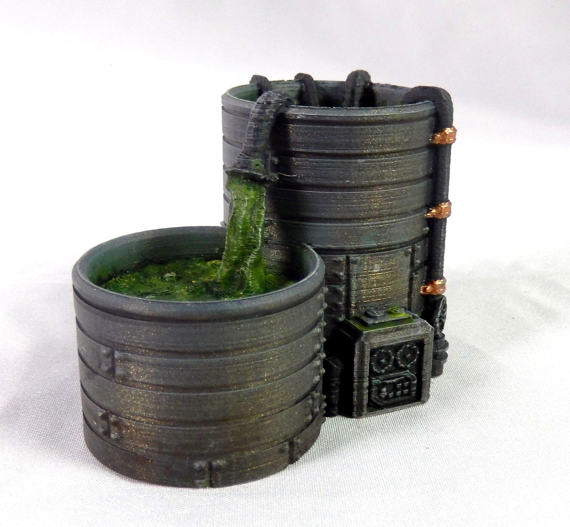 🥼 4 x Chemical vat designs (Wargame factory/chemical lab terrain)・ 3D ...