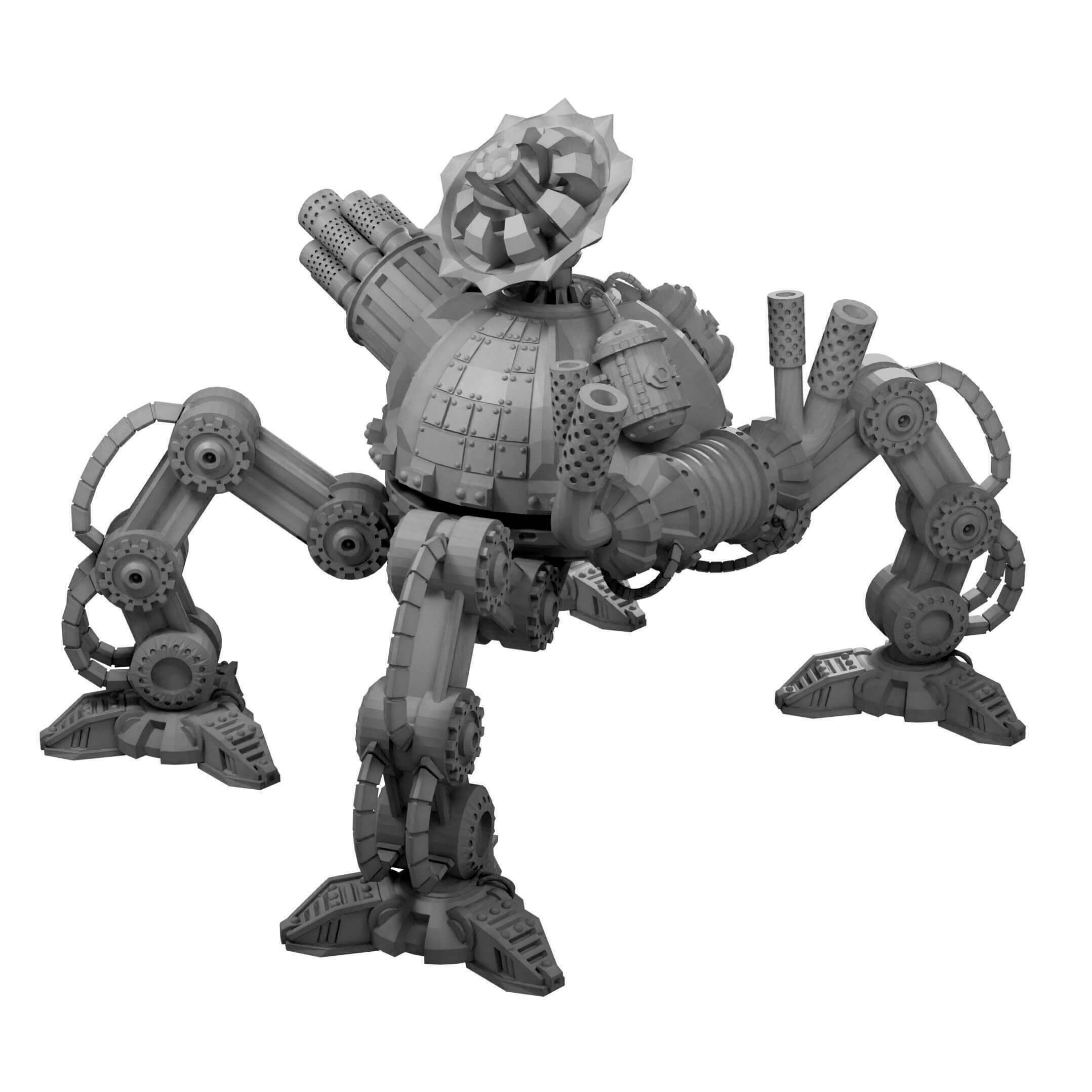 STL file Crawler gun tank (sci fi miniature) 🔫 ・Design to download and ...