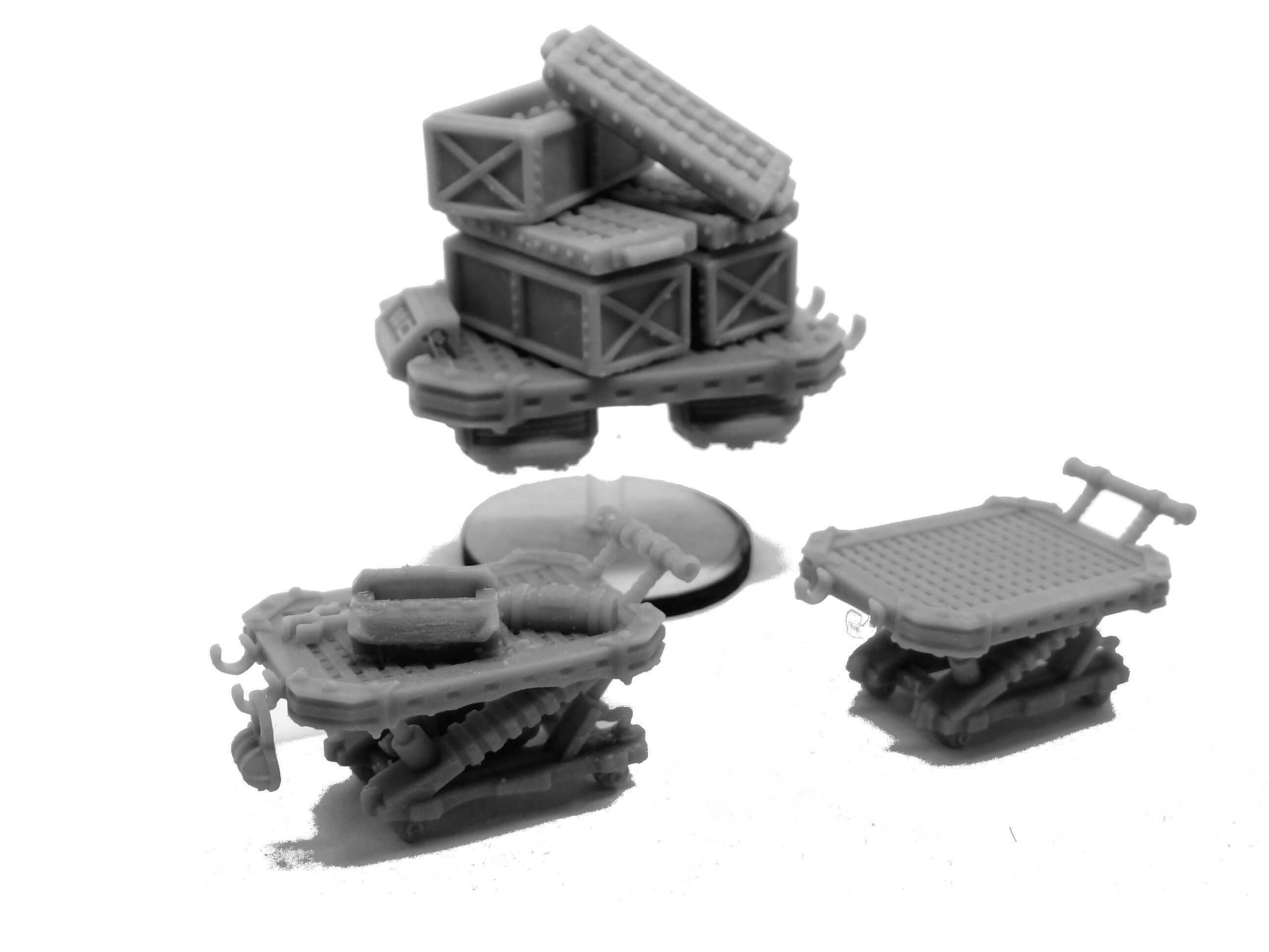 STL file Industrial repair trolley and anti grave mover with ammo ...