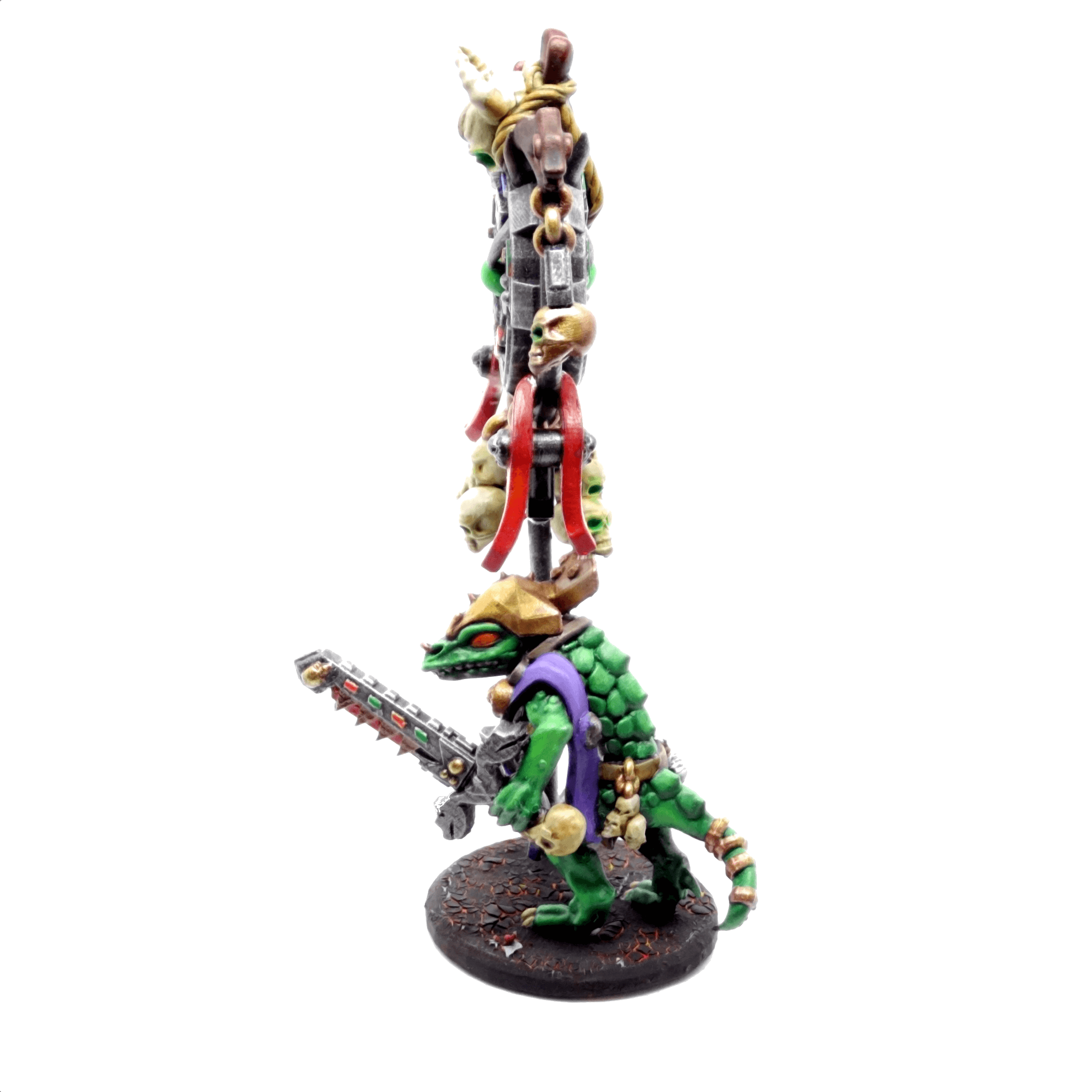 🦎 Lizardman celestial banner bearer・ STL File for ・Cults